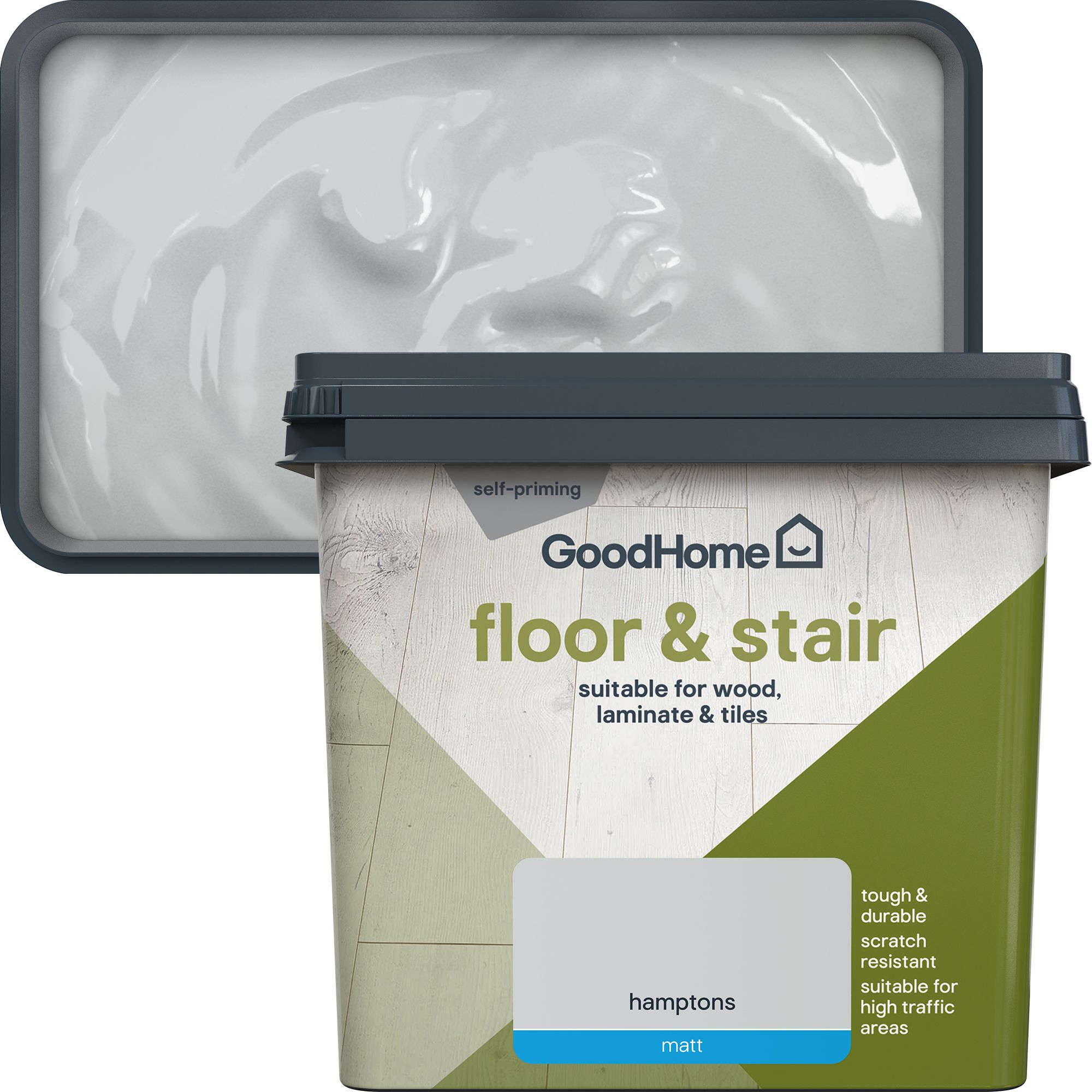 GoodHome Hamptons Matt Floor & stair paint, 750ml