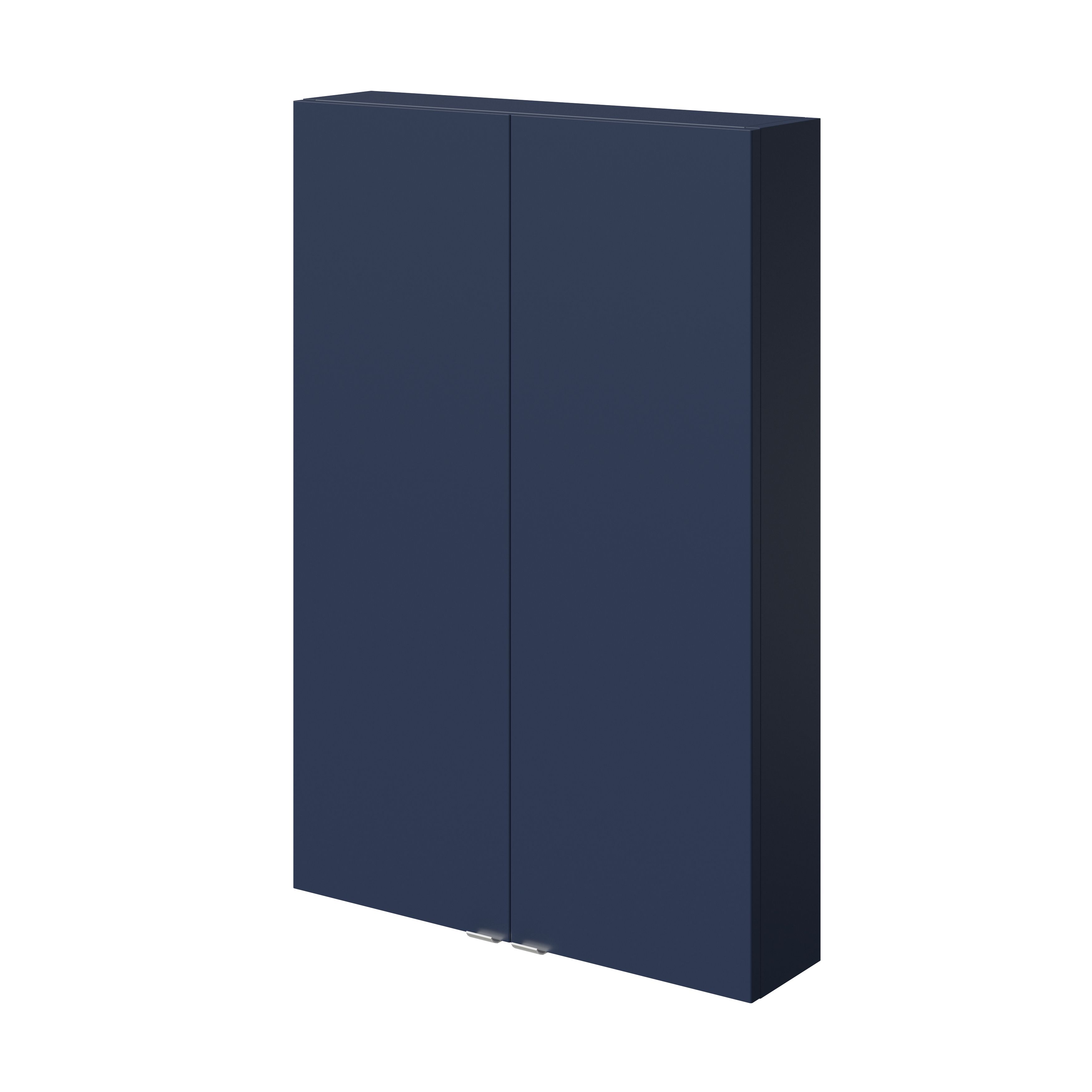 GoodHome Imandra Matt Blue Double Wall cabinet (W)600mm (H)900mm ...