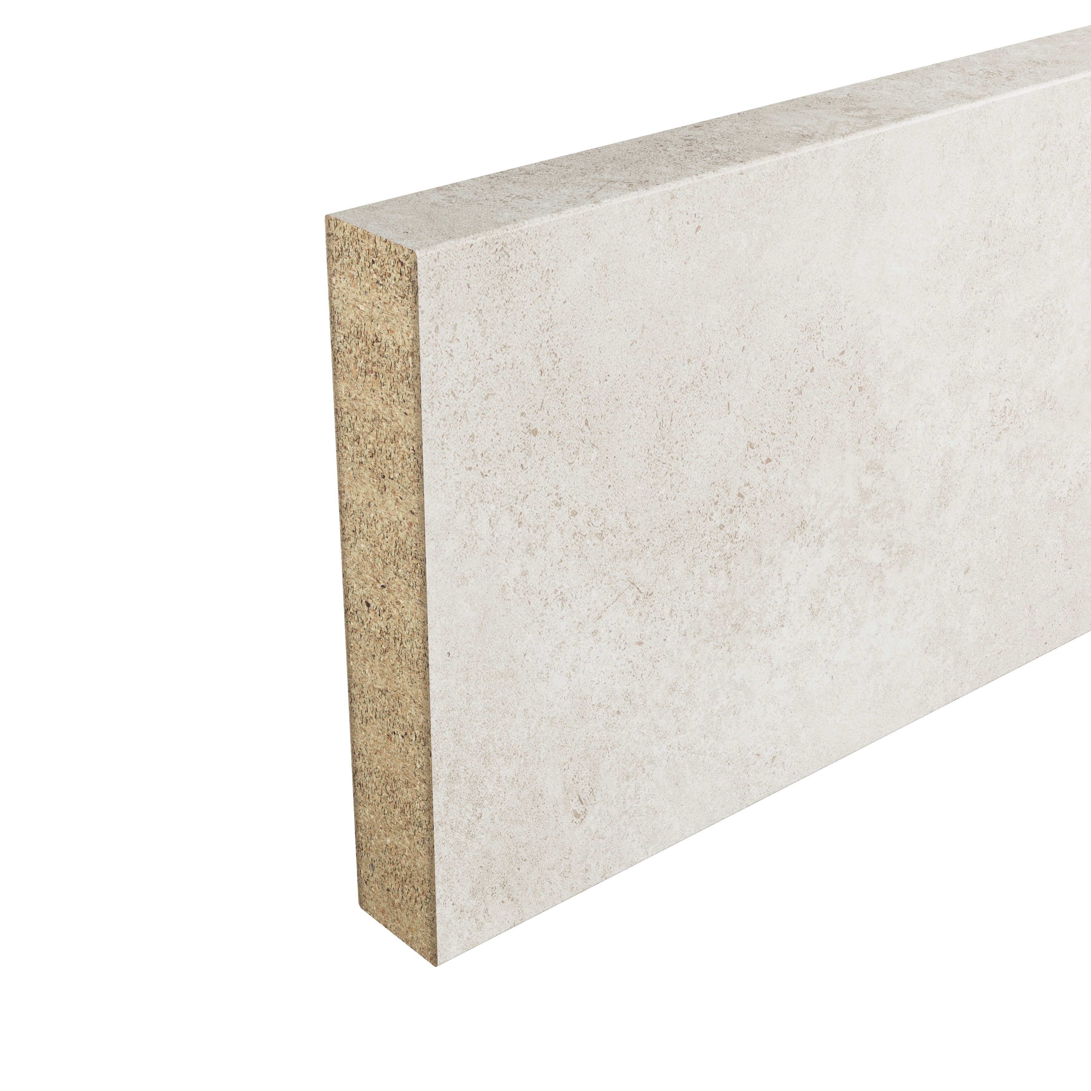 GoodHome Kala Matt Grey Concrete effect Kitchen Upstand (L)3000mm ...