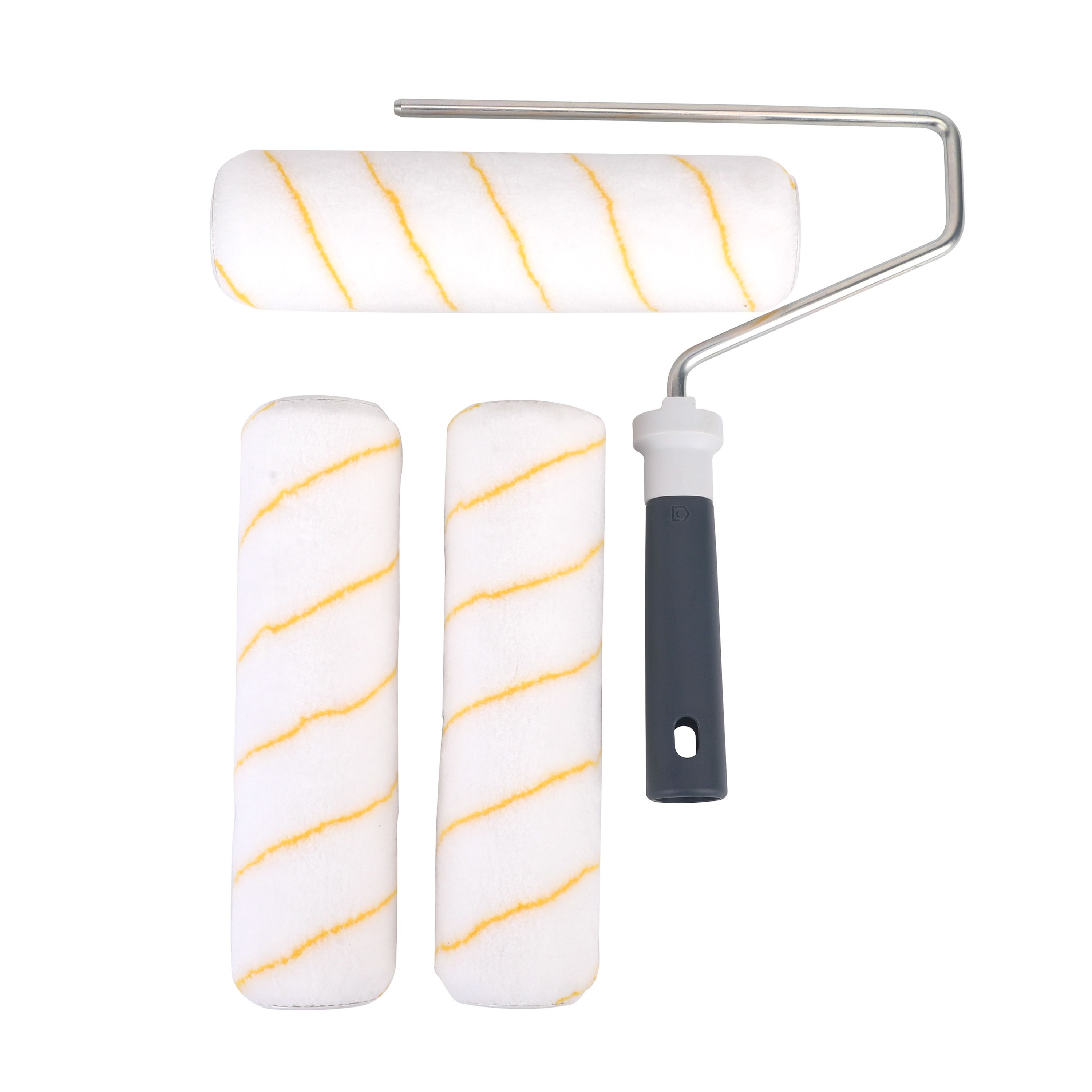 GoodHome Short pile Fixed Roller frame & sleeve for Solvent & water-based paints, (L)230mm, 4 ...