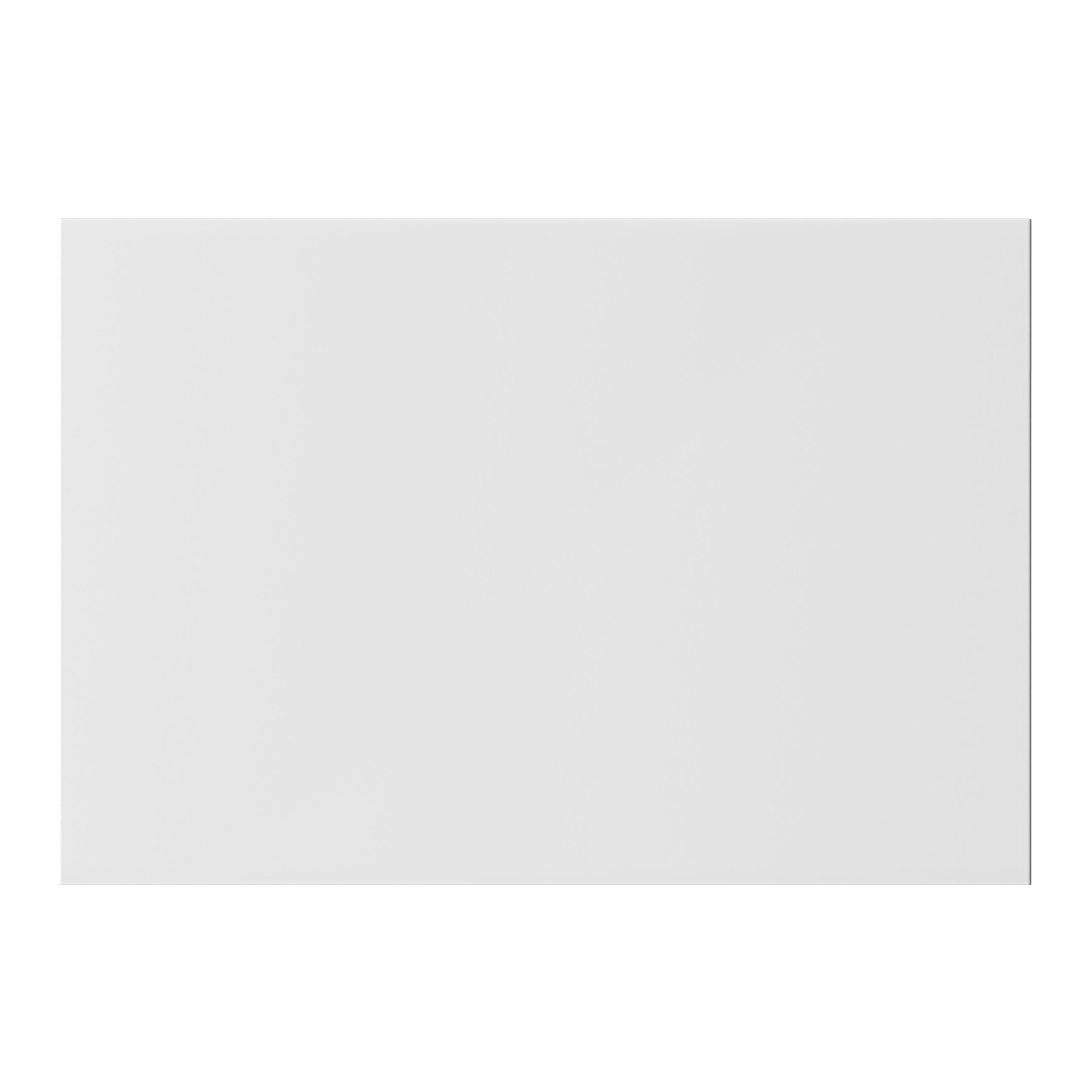 GoodHome Stevia Innovo handleless Gloss white Slab 2 drawer front, Pack ...