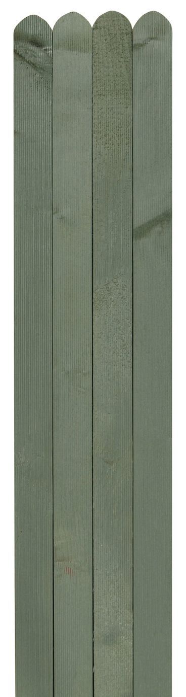 Grange Green Square Wooden Fence post (H)1.8m, Pack of 4