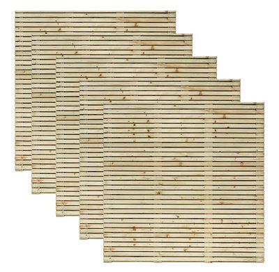 Grange Horizontal slat Contemporary Horizontal slat Wooden Fence panel ...