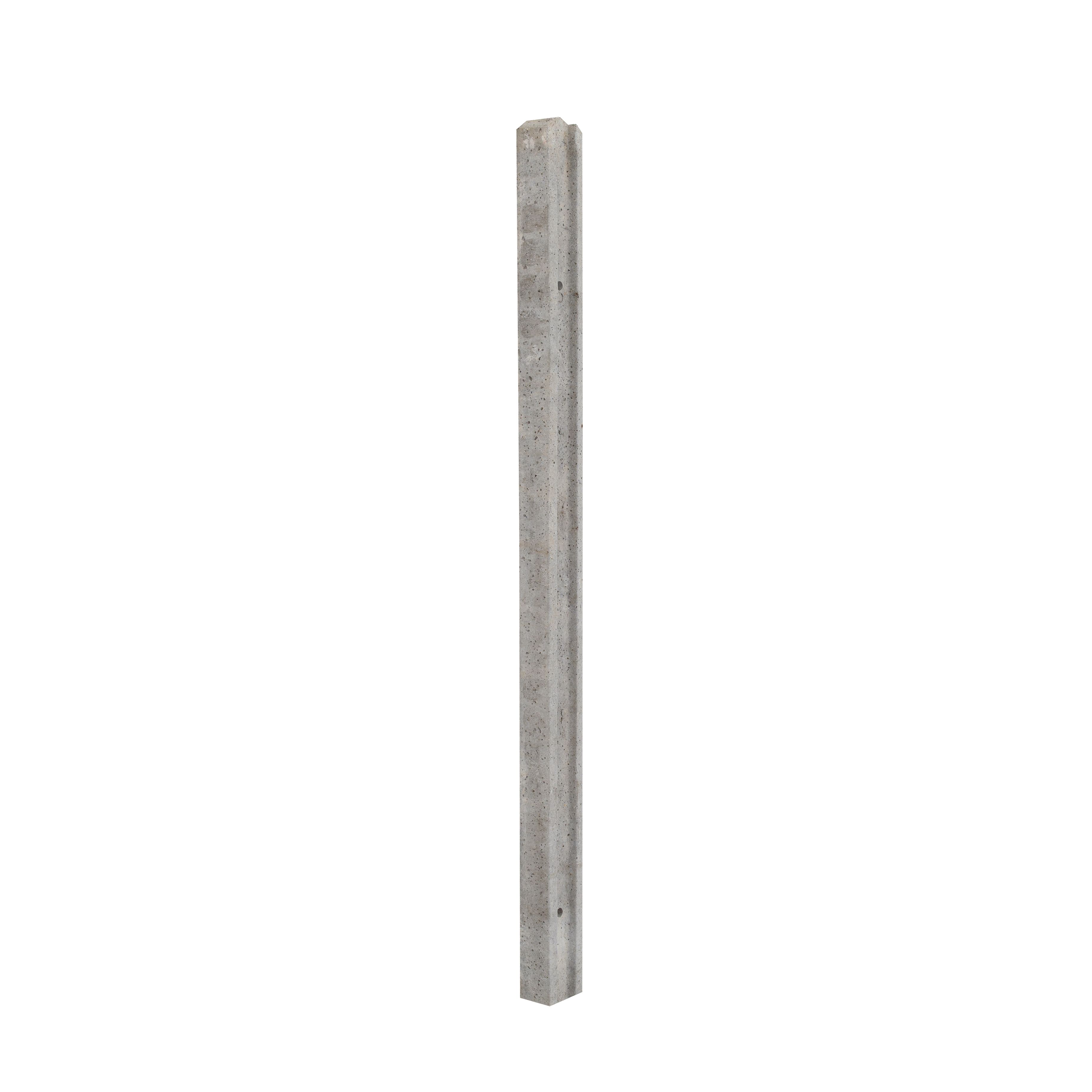 Grey Square Concrete Fence post (H)1.75m (W)85mm, Pack of 4 | Tradepoint
