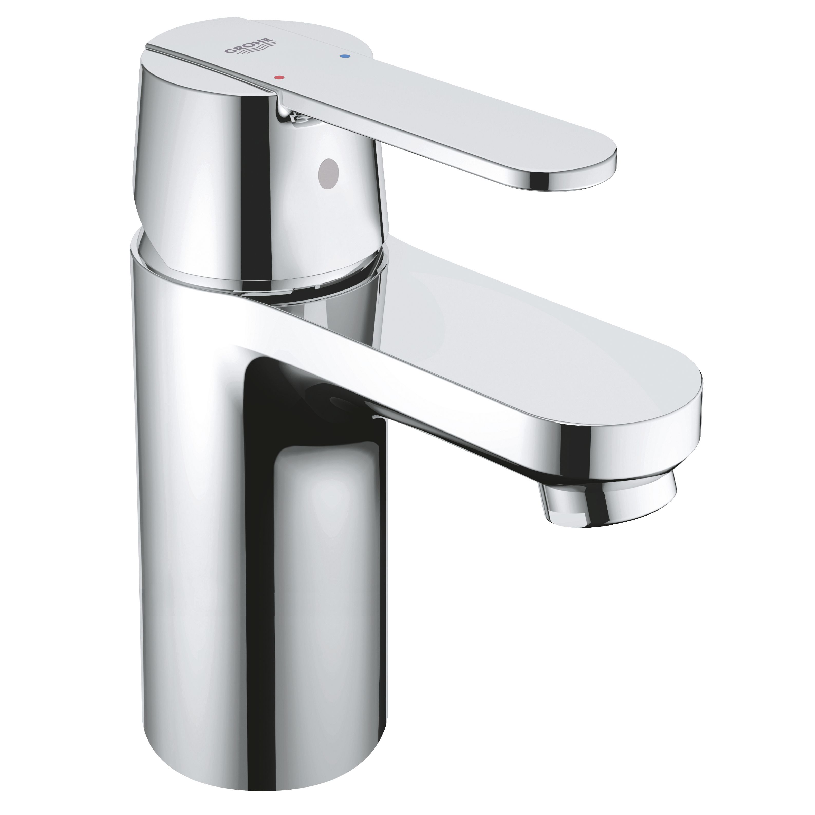 Grohe Get Chrome effect Deck-mounted Manual Basin Mono mixer Tap ...