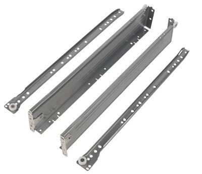 Hafele Drawer sides with runners Steel Drawer runner (L)450mm