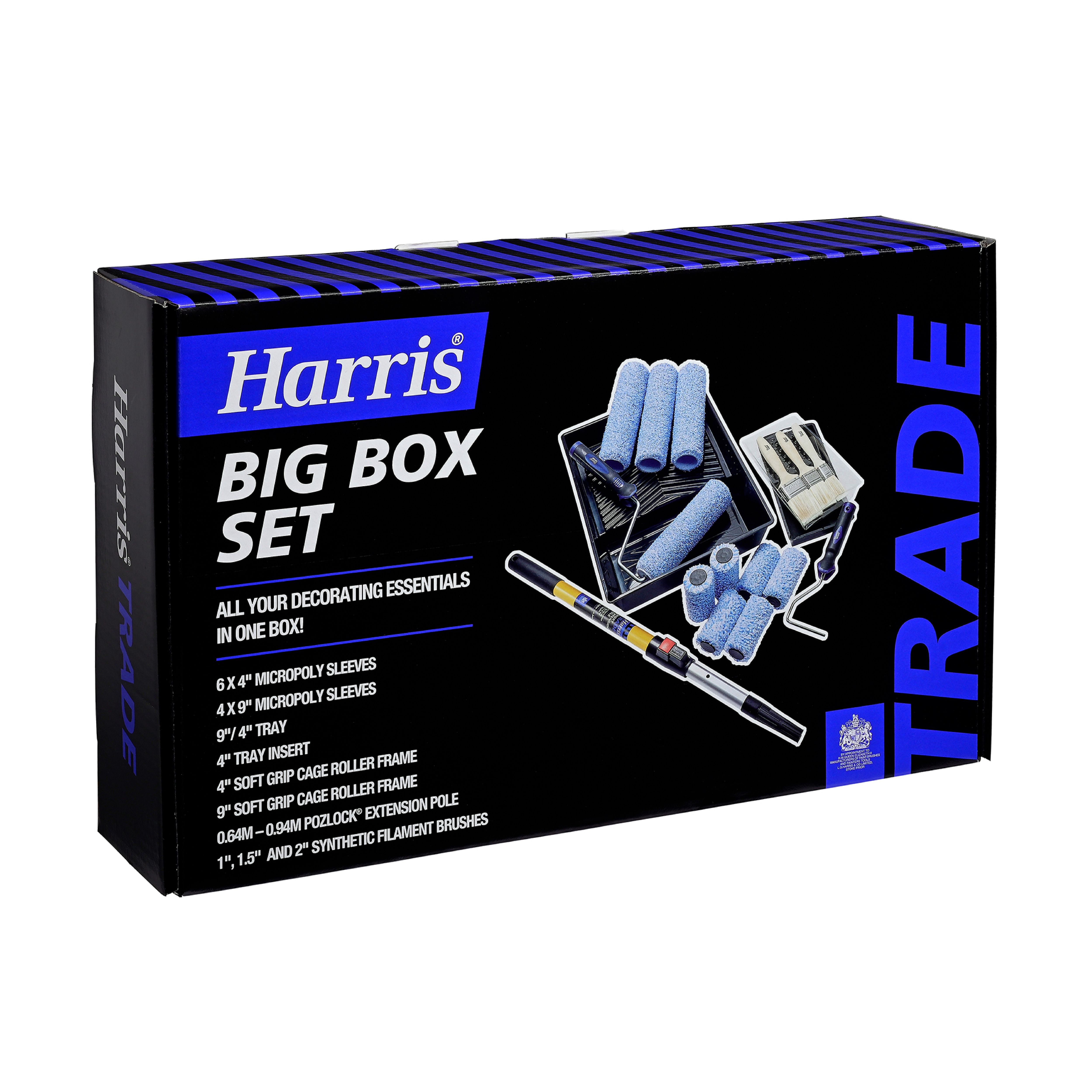 Harris Trade Big box Medium pile Roller set, 19 pieces, (L)229mm (D ...