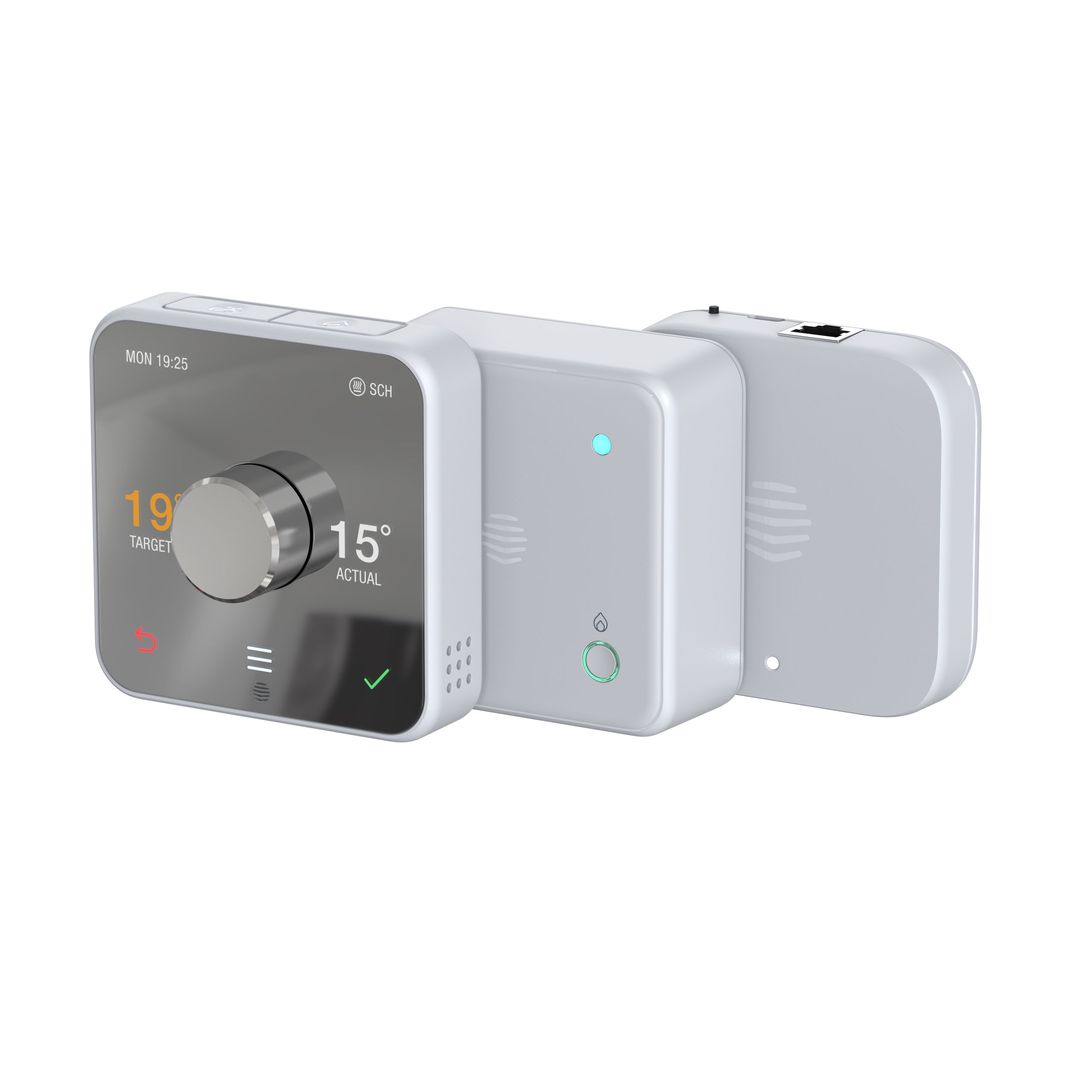 Hive V4 Nano 3 Opentherm 852108 Smart Combi boilers Thermostat, White ...