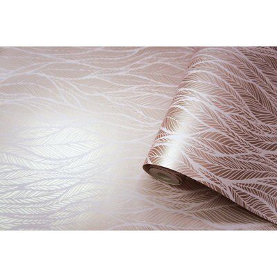 Holden Décor Mora Leaf Metallic effect Smooth Wallpaper | Tradepoint