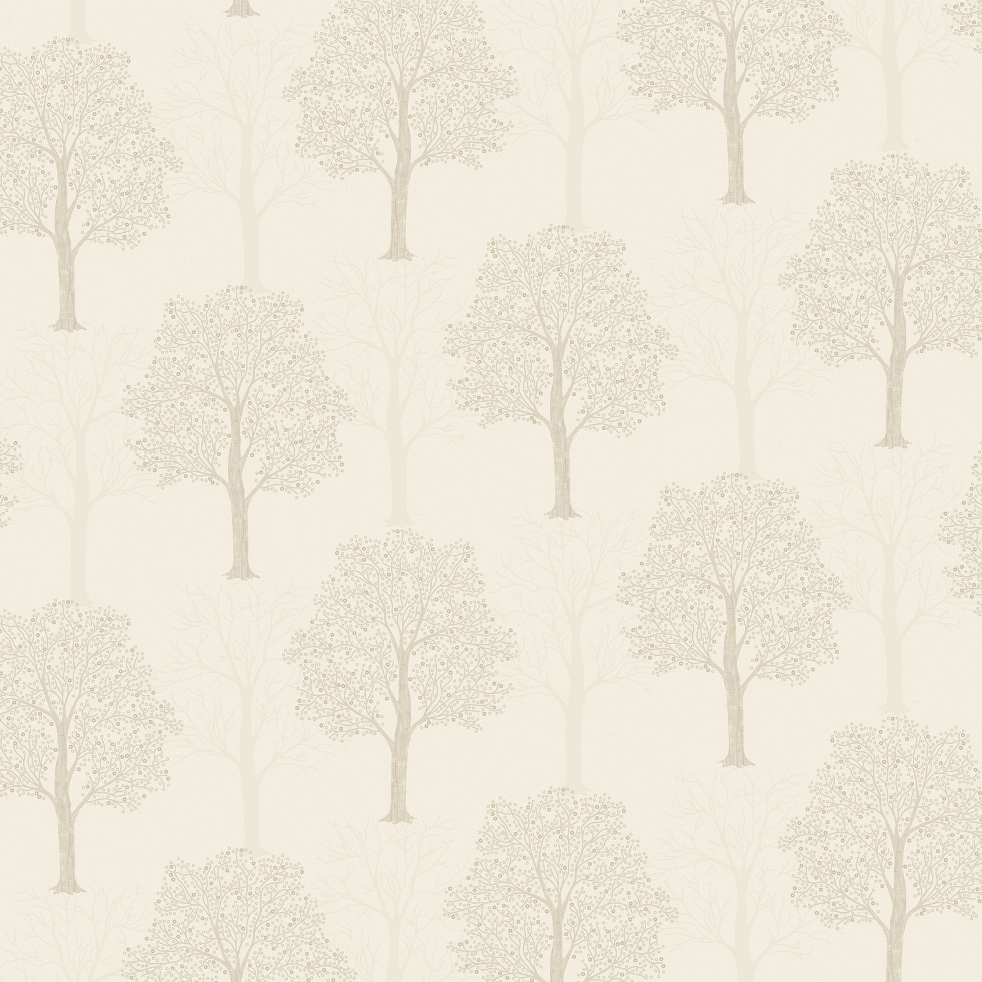 Holden Décor Opus Ornella Cream Tree Embossed Wallpaper | Tradepoint