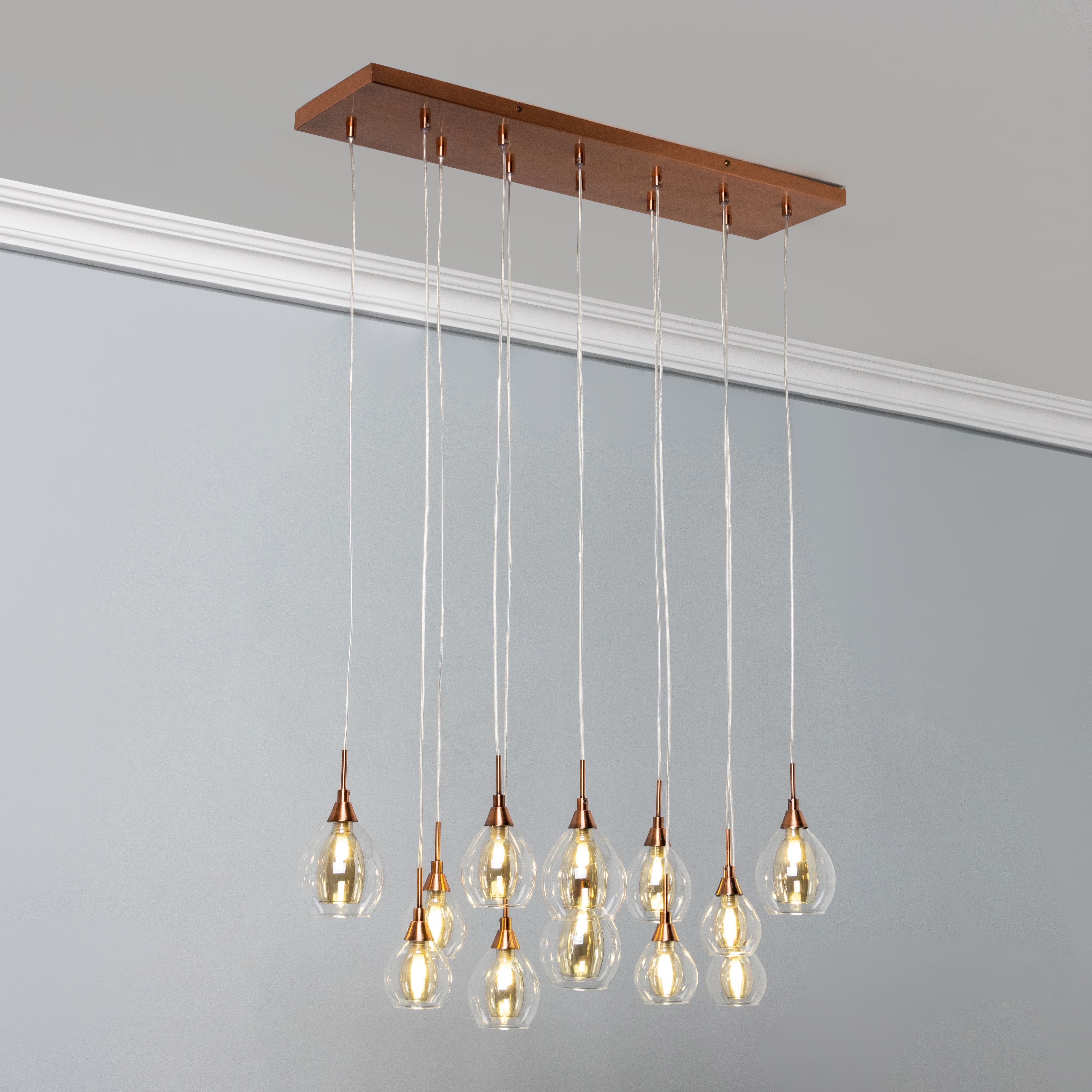 Inlight Batu Satin Metal Antique Copper effect Ceiling light