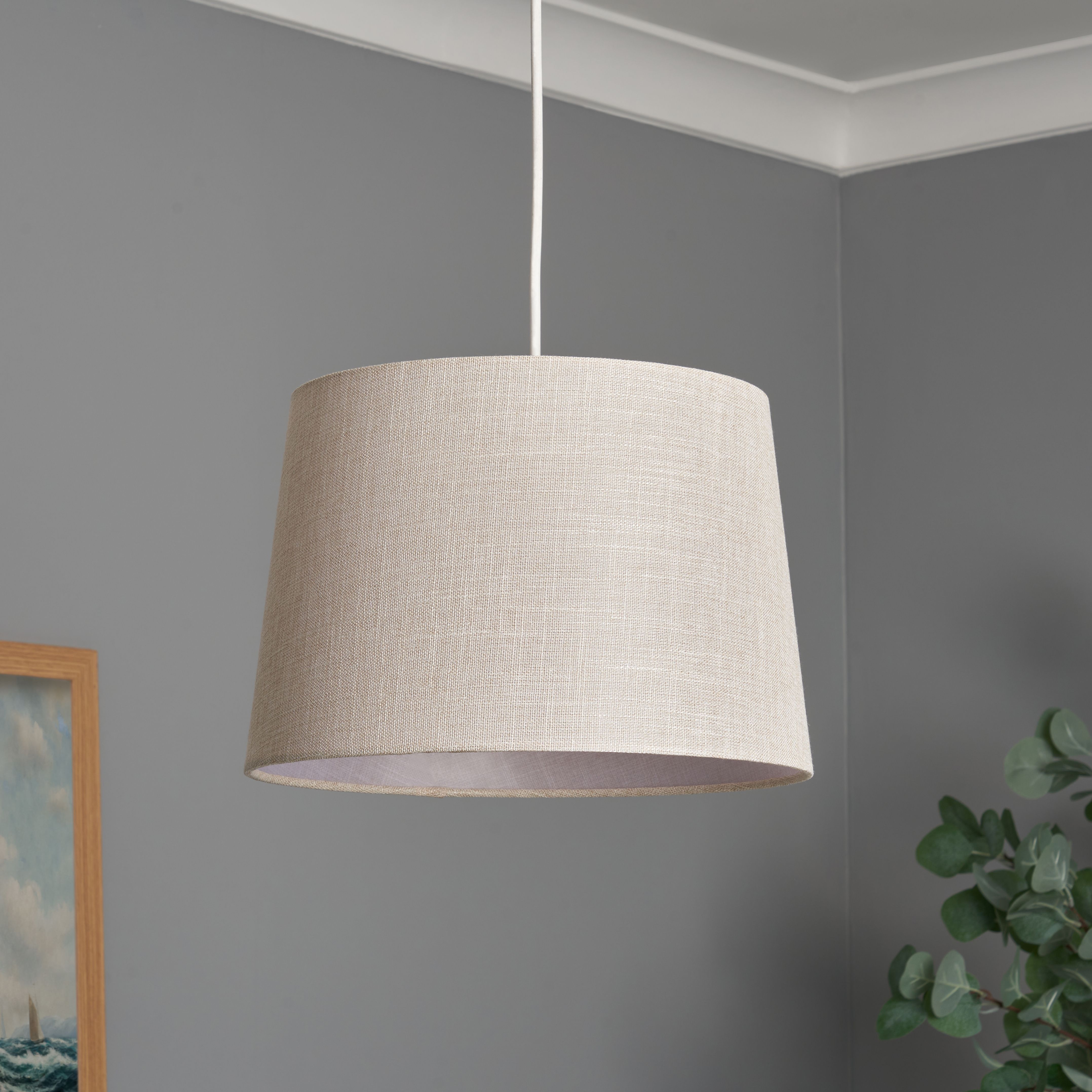 Inlight PETRA Natural Woven effect Slubby Light shade (D)30cm
