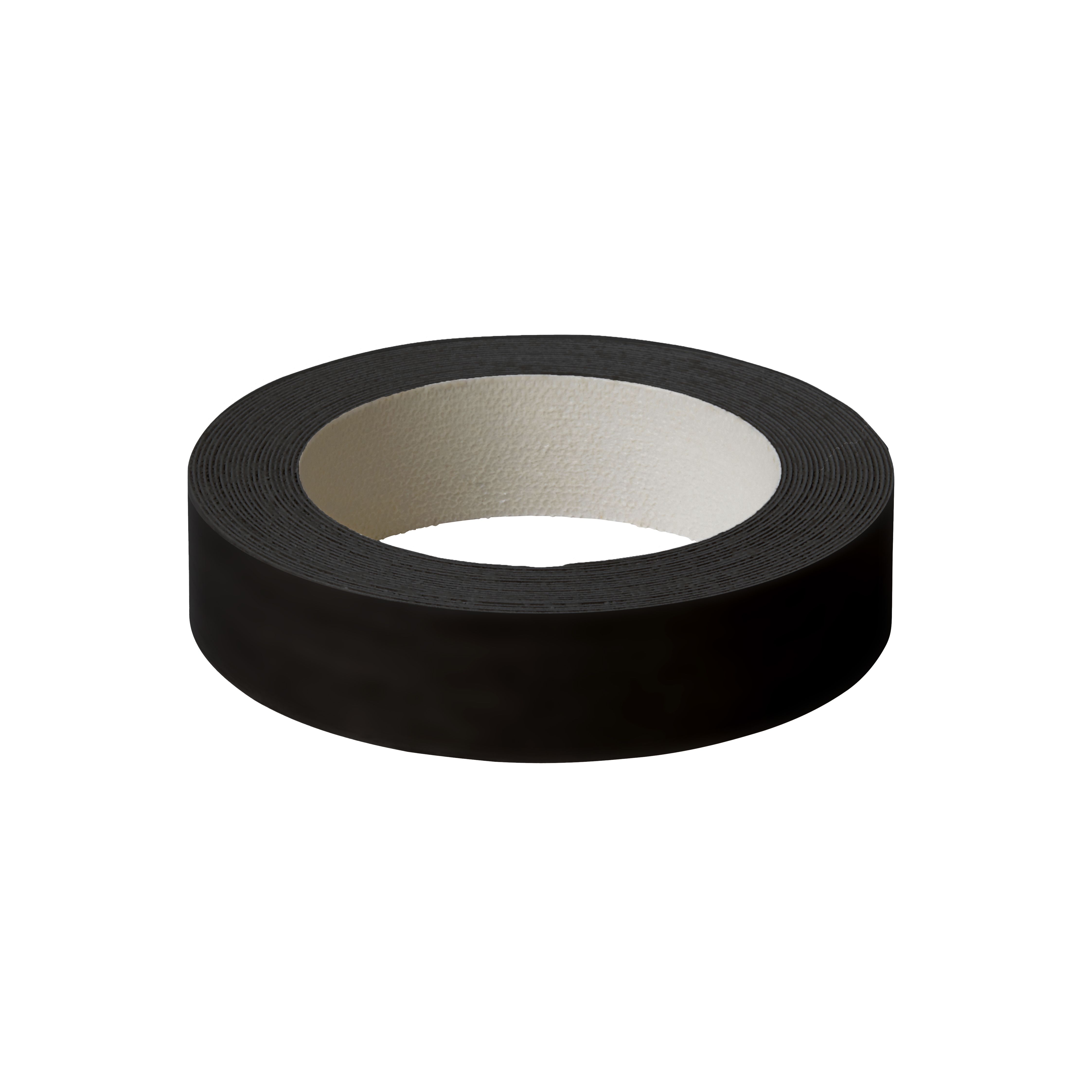 Iron on Black Worktop edging tape, (L)5m (W)18mm | Tradepoint