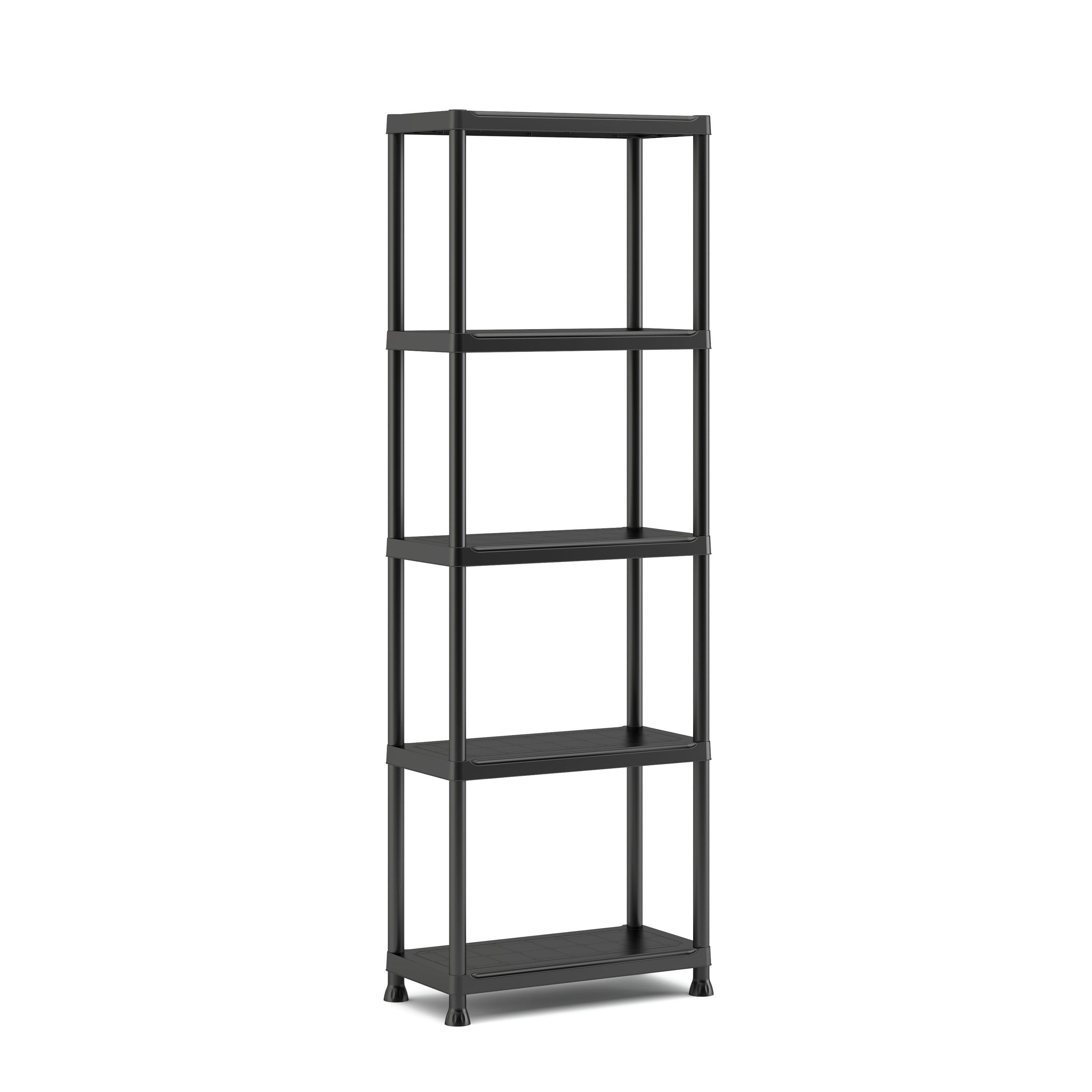 Keter Plus Shelf 5 shelf Plastic Shelving unit (H)1740mm (W)600mm (D)300mm
