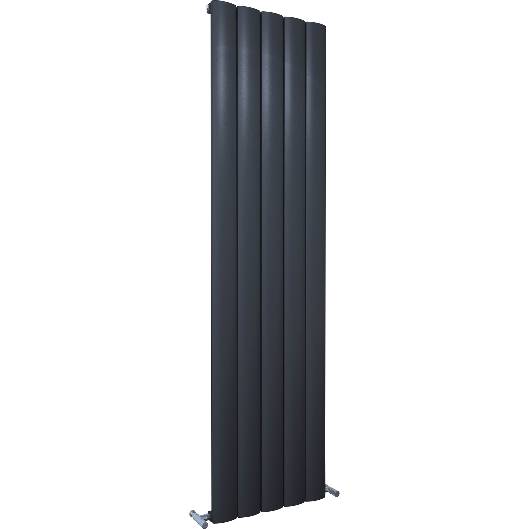Kudox AluLite Black Vertical Designer Radiator, (W)470mm x (H)1800mm ...