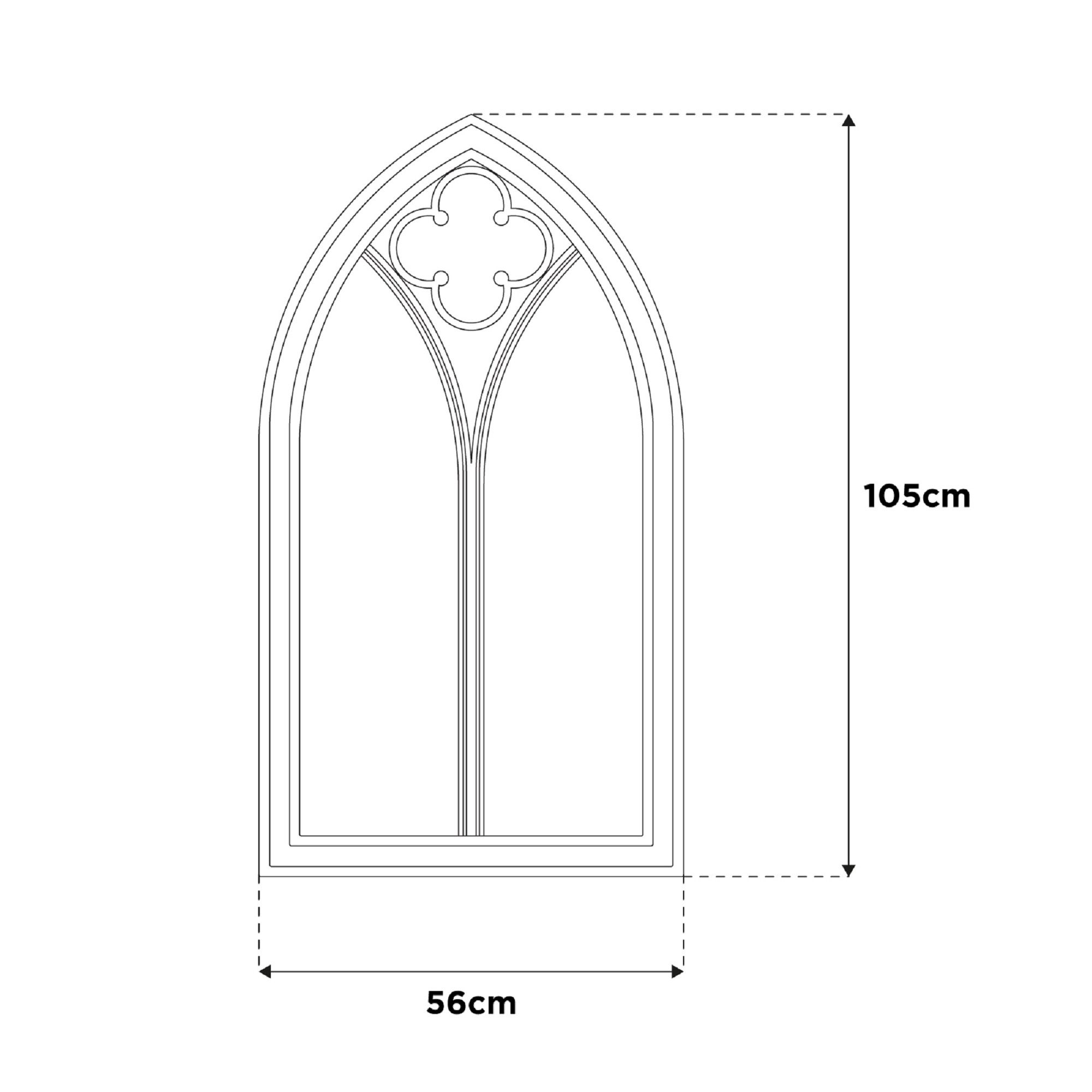 Arched Church Windows Template