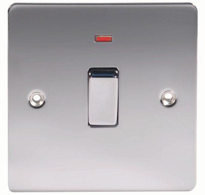 LAP 20A Flat Control switch Gloss Chrome effect