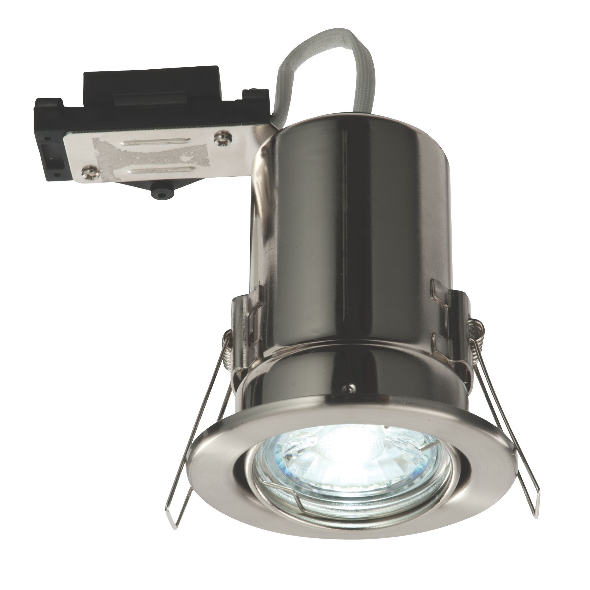 LAP Chrome effect Adjustable LED Fire-rated Cool white Downlight 3W IP20