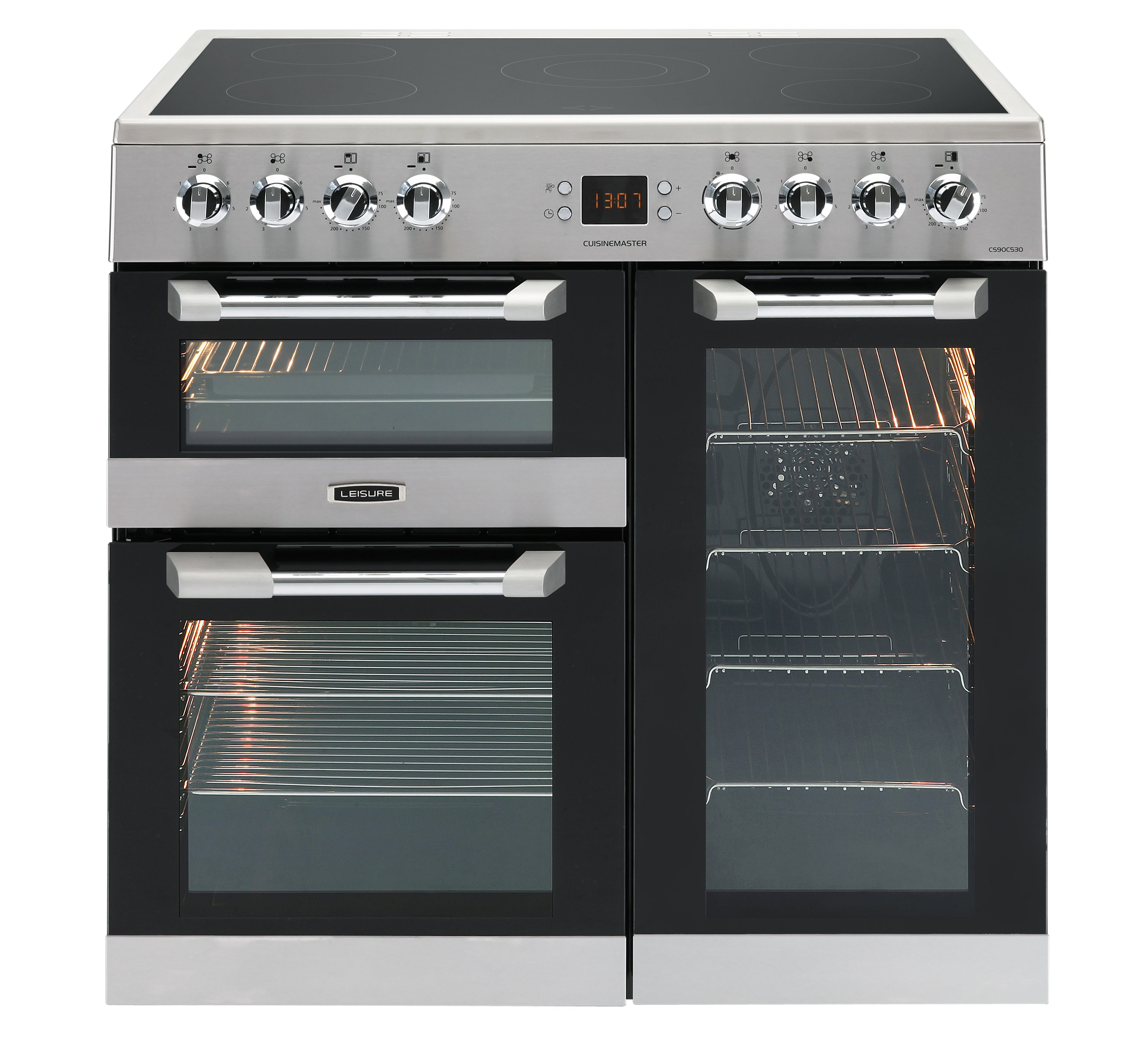 Leisure CS90C530X Freestanding Electric Range cooker with Ceramic Hob ...