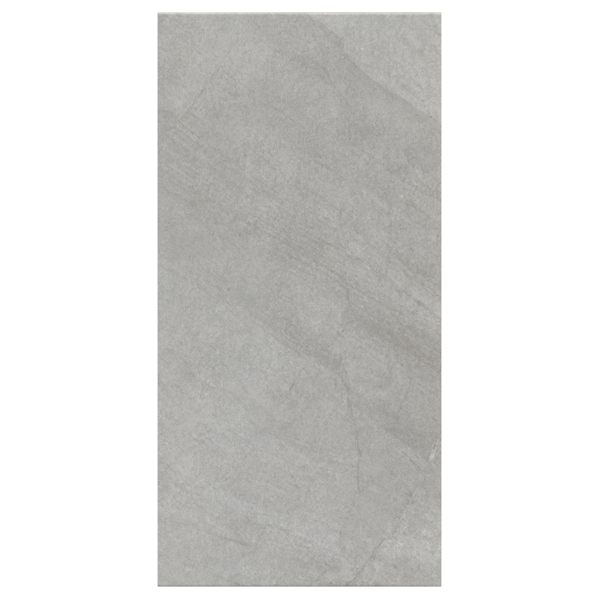 Manhattan Grey Matt Stone effect Ceramic Indoor Wall & floor Tile Sample