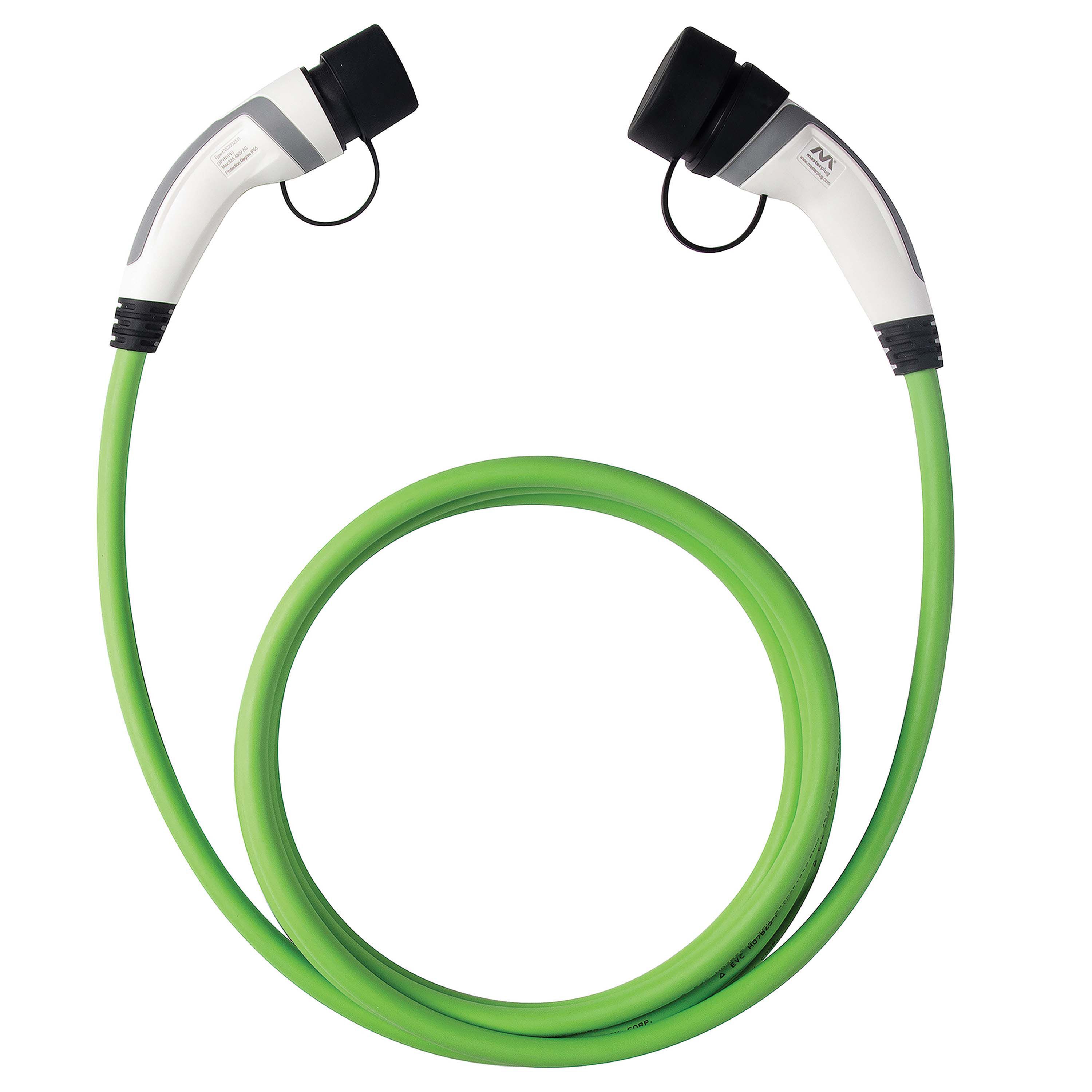 Masterplug 32A 22kW Three-phase Mode 3 Type 2 to Type 2 Electrical ...