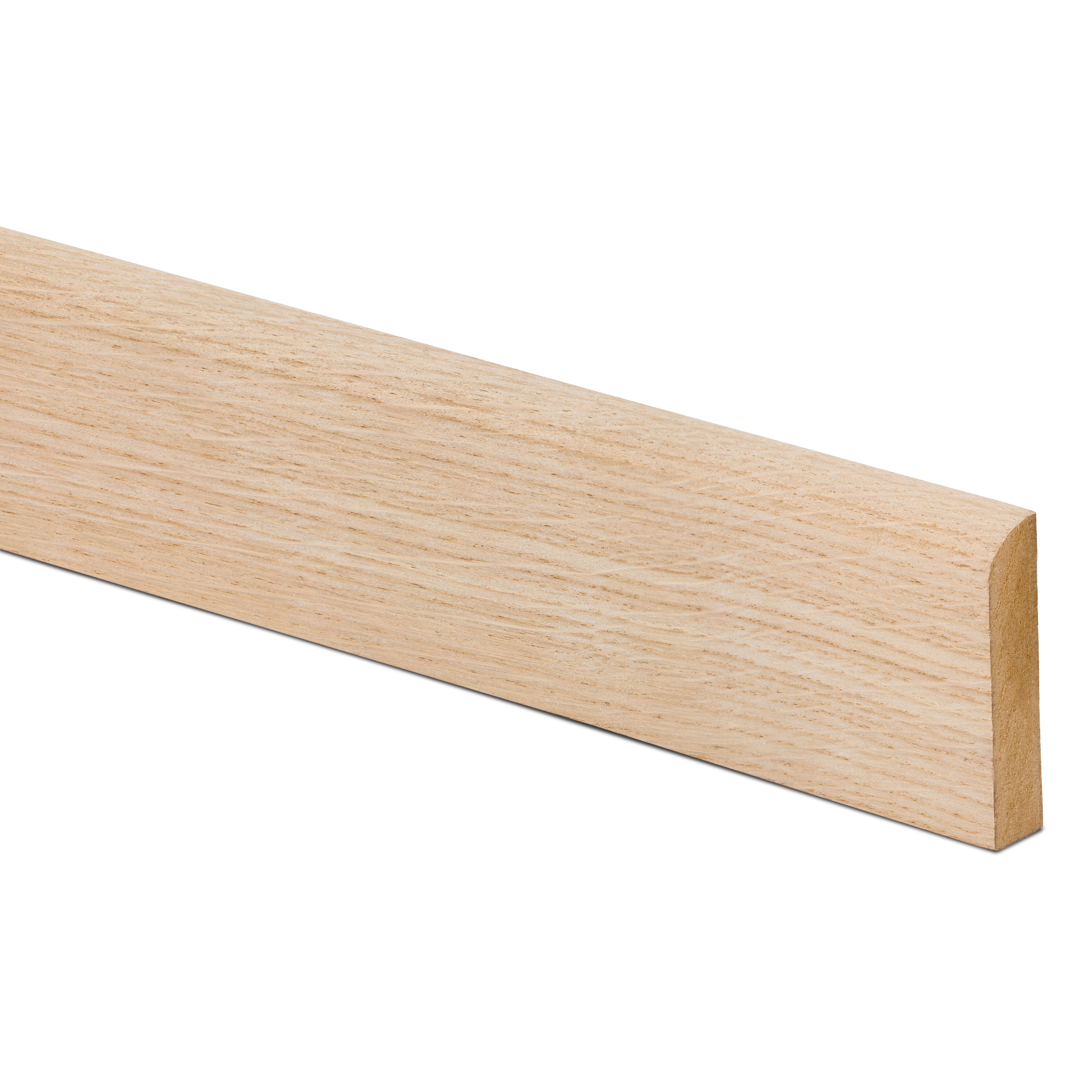 Metsä Wood Oak Rounded Moulding (L)2.4m (W)69mm (T)15mm, Pack of 4 ...