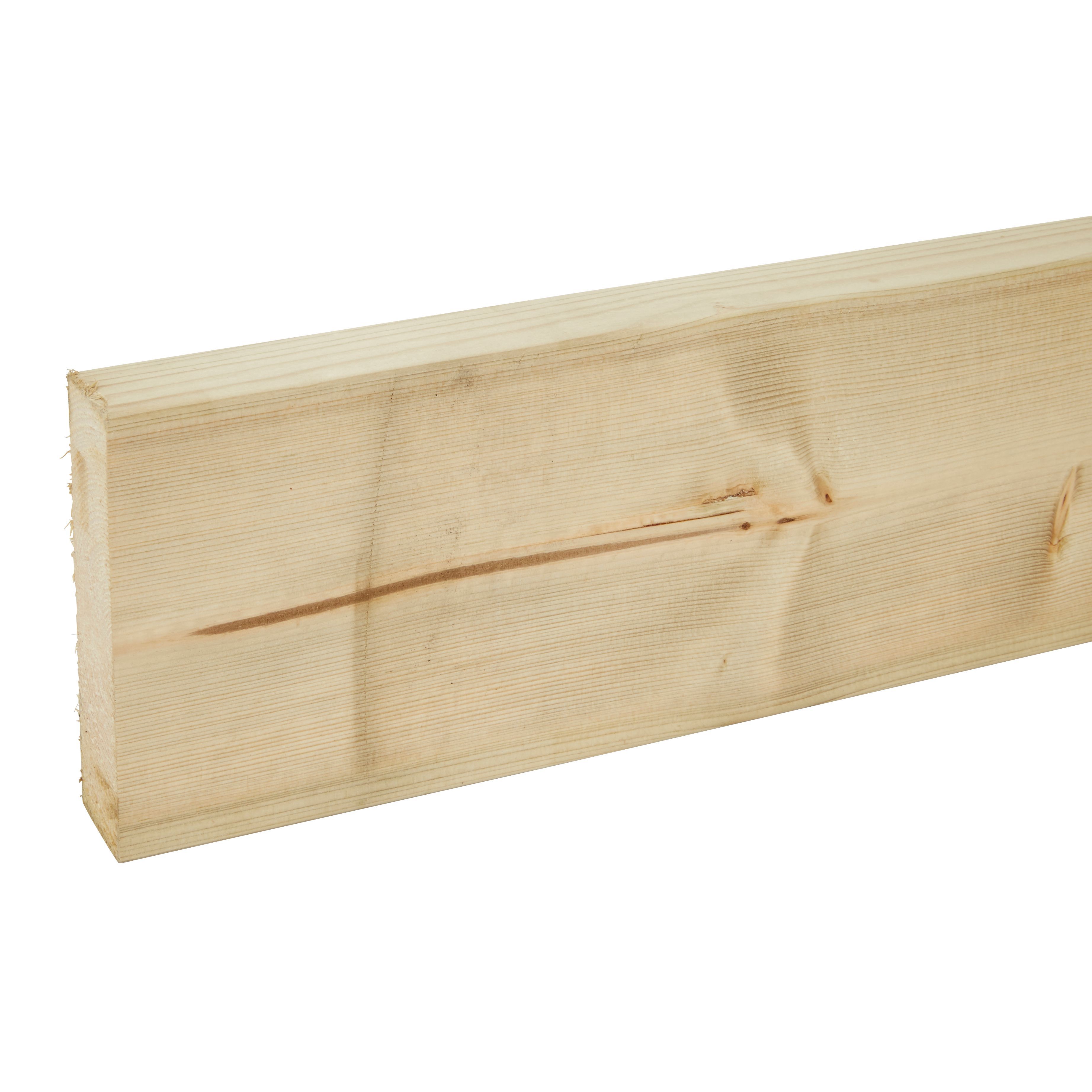 Metsä Wood Planed Round edge Whitewood spruce CLS timber (L)2.4m (W ...