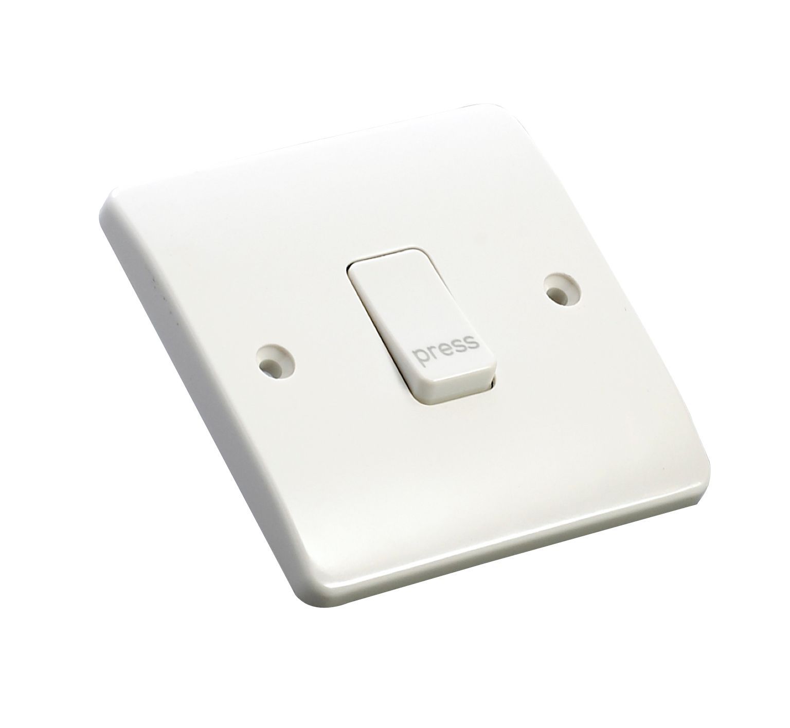 MK White 10A 1 way 1 gang Raised Light Switch | Tradepoint