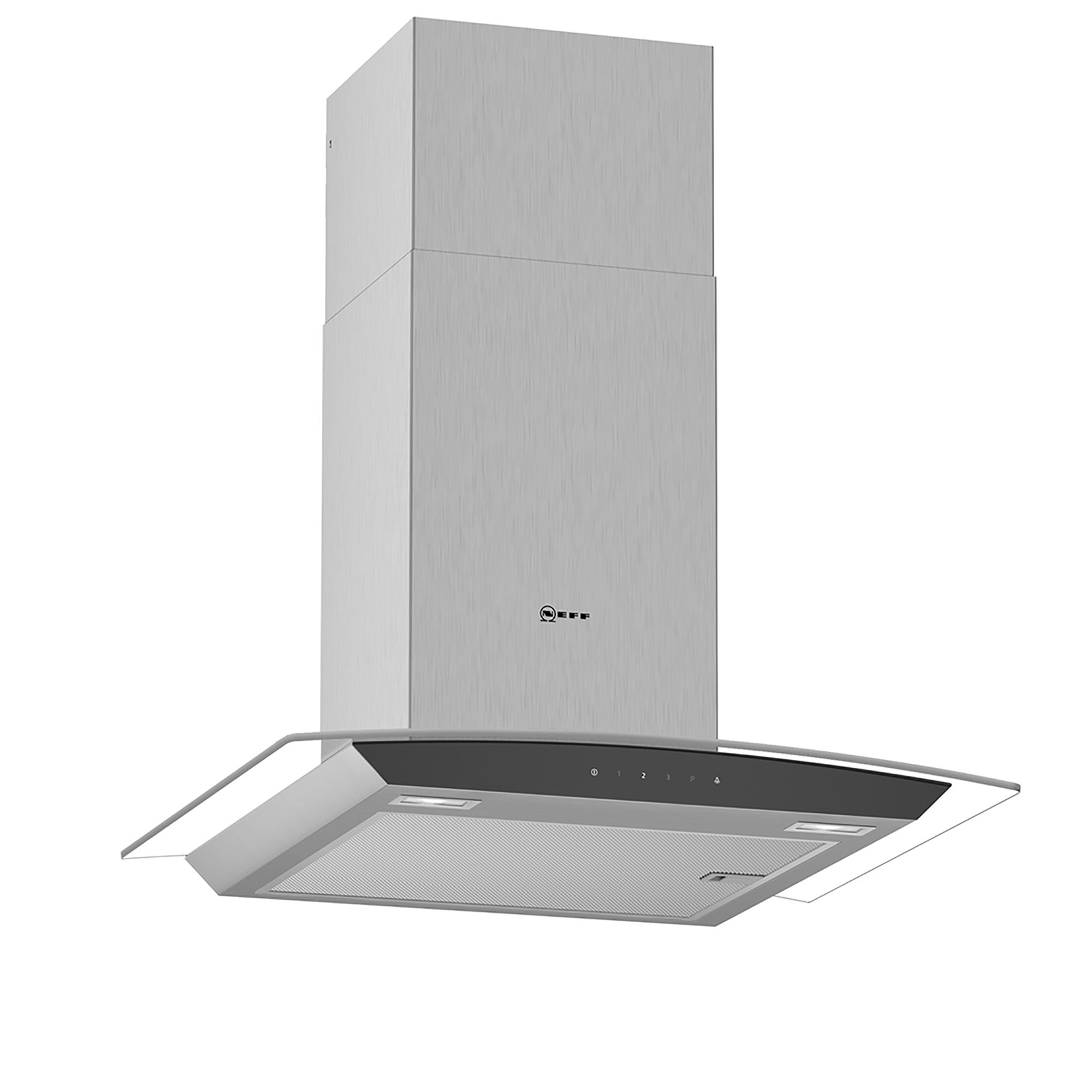 NEFF N50 D64AFM1N0B Stainless steel Curved Cooker hood (W)60cm | Tradepoint