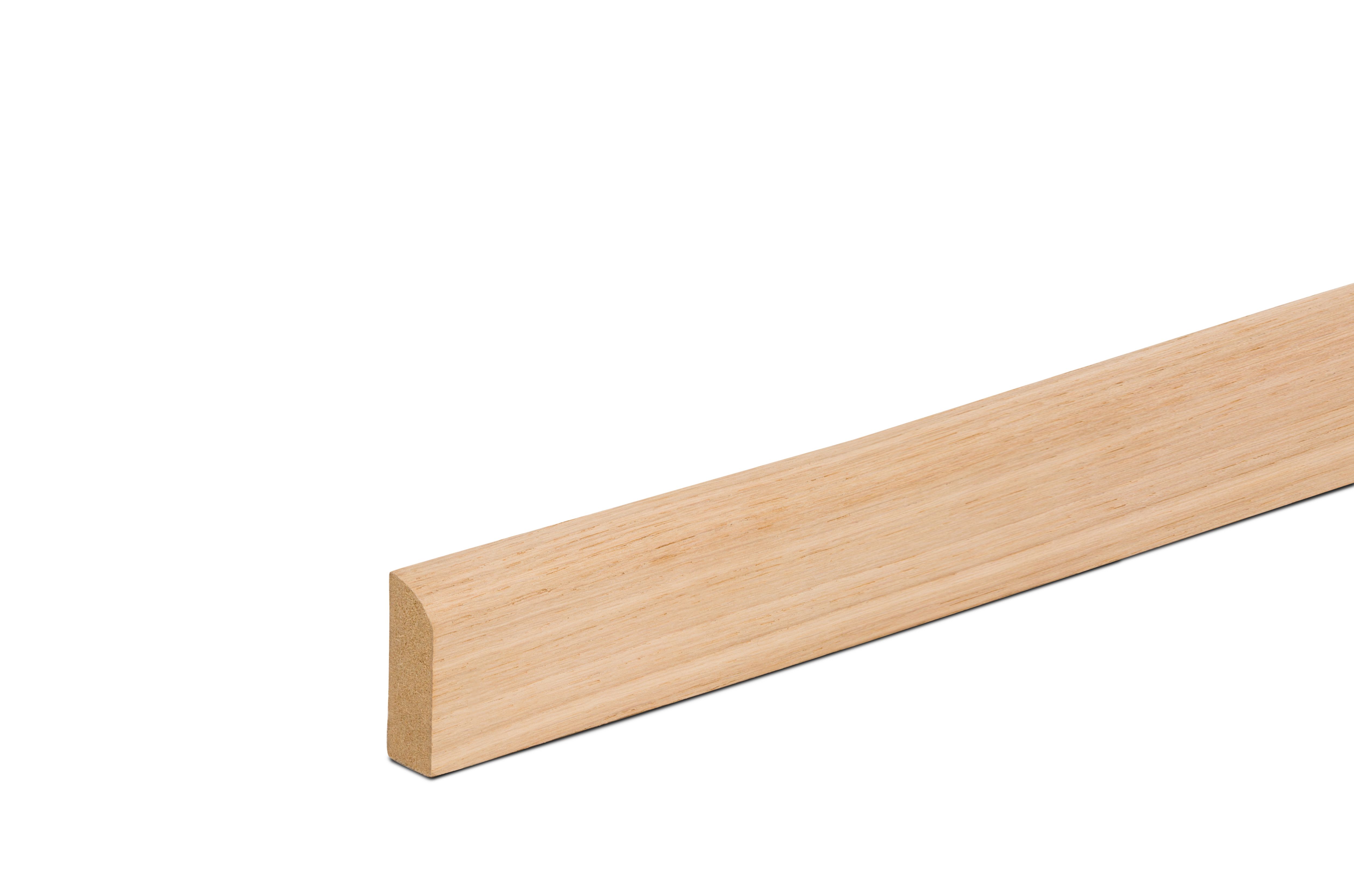 Oak Rounded Architrave (L)2.1m (W)44mm (T)15mm, Pack of 5