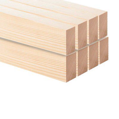 Planed square edge Spruce Scant timber (L)2.4m (W)70mm (T)43mm 253208 ...