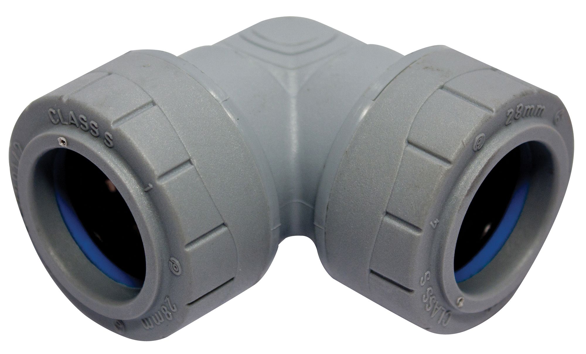 PolyPlumb Push-fit 90° Pipe elbow (Dia)28mm 28mm