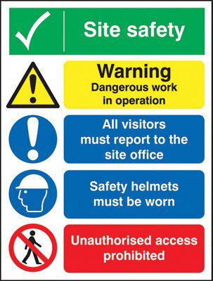 Polypropylene Safety sign, (H)400mm