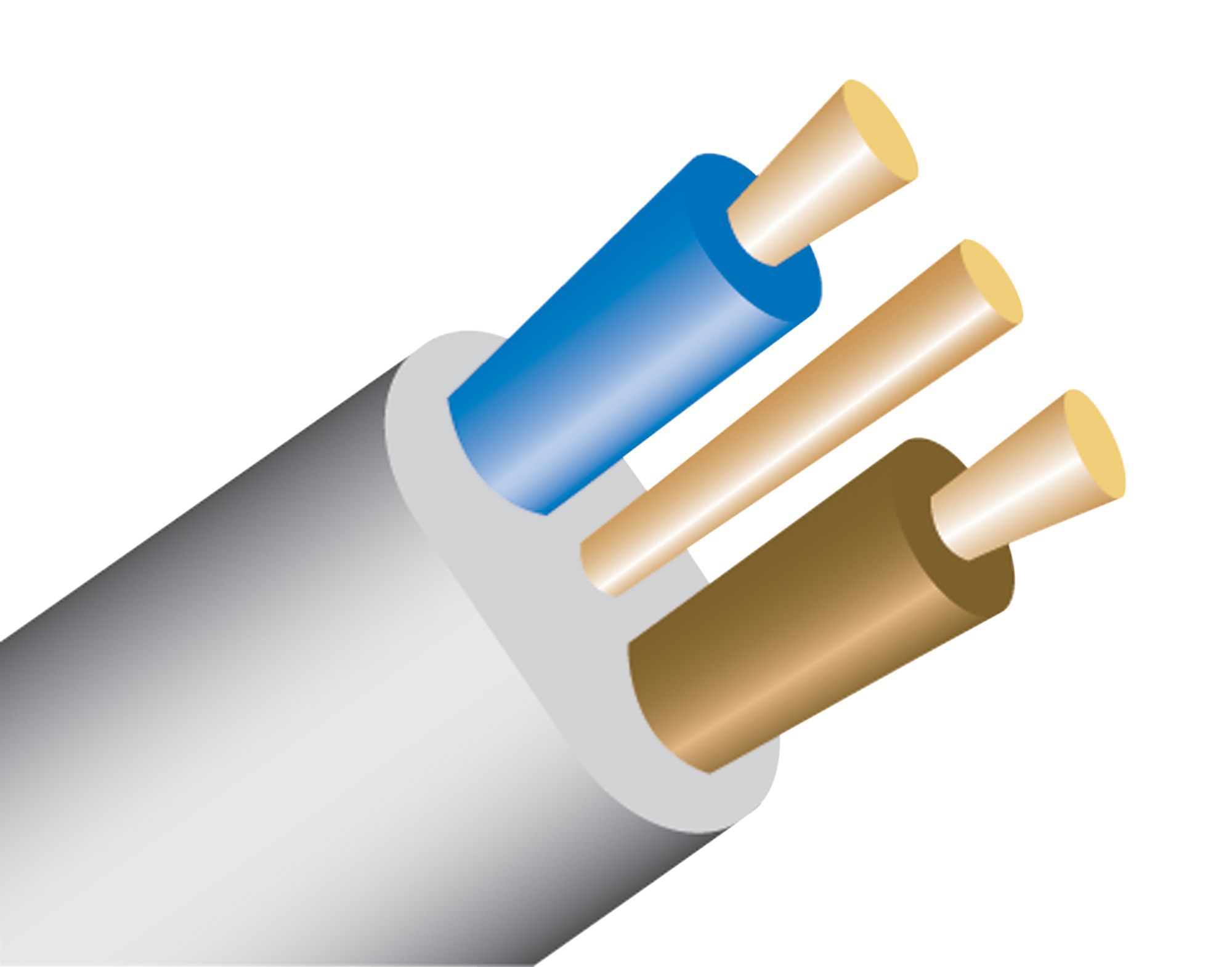 Prysmian 6242YH Grey 2-core Multi-core cable 1.5mm² x 100m | Tradepoint