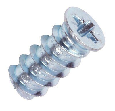 PZ Zinc-plated Drawer runners Screw (Dia)6mm (L)13.5mm, Pack of 50