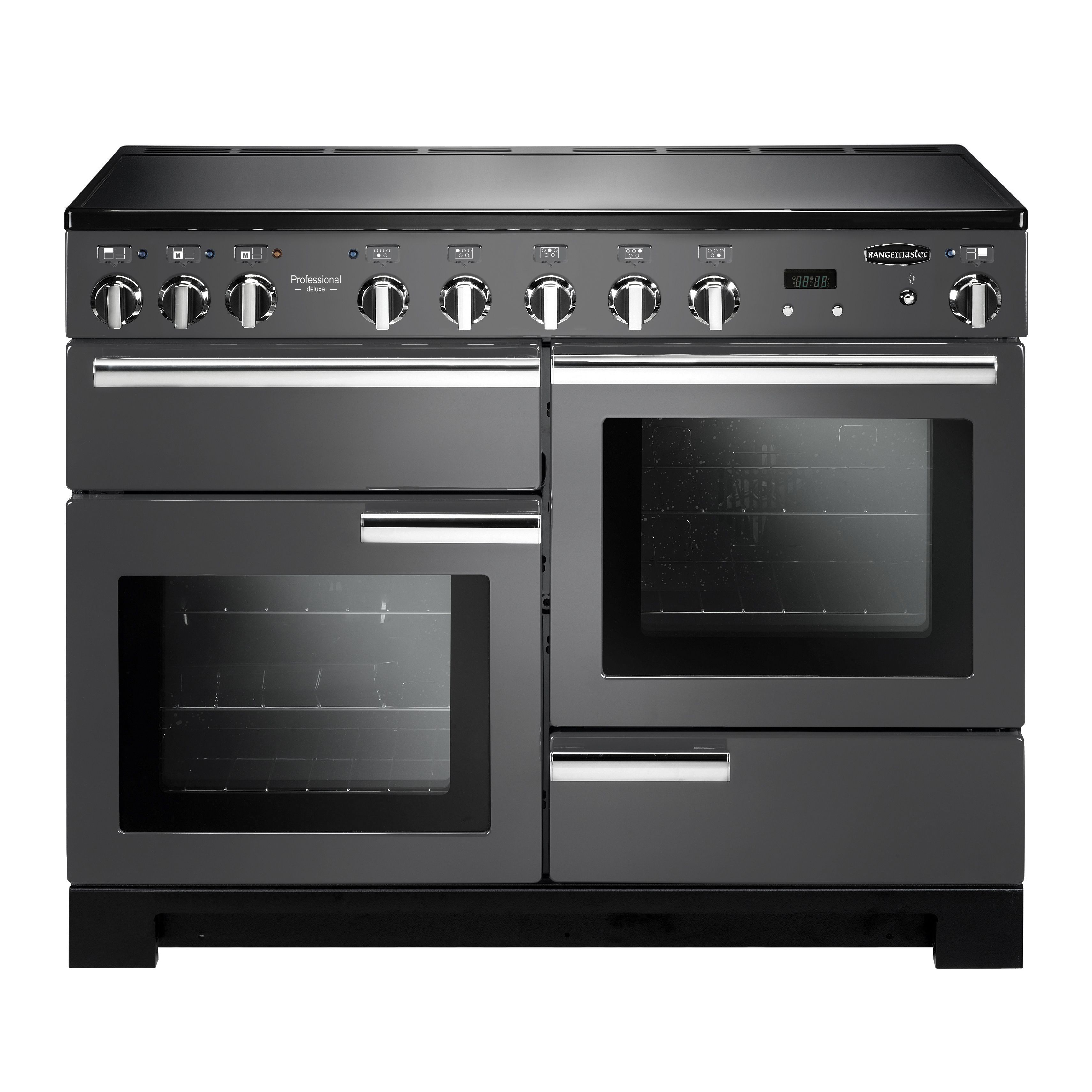 Rangemaster PDL110EISLC Freestanding Electric Range cooker with Induction Hob Slate
