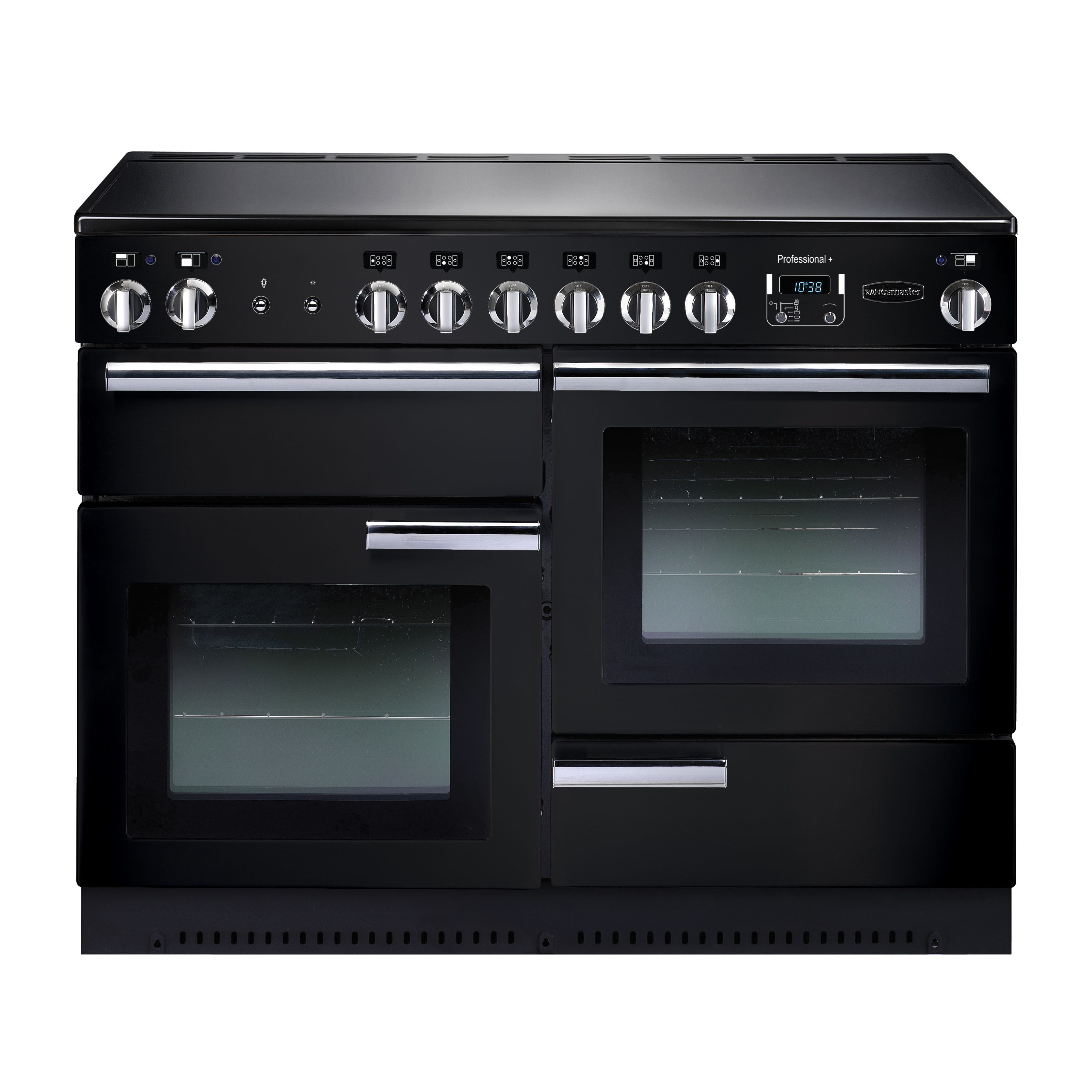 Rangemaster PROP110ECGB/C Freestanding Electric Range cooker with Electric Hob - Black | Tradepoint