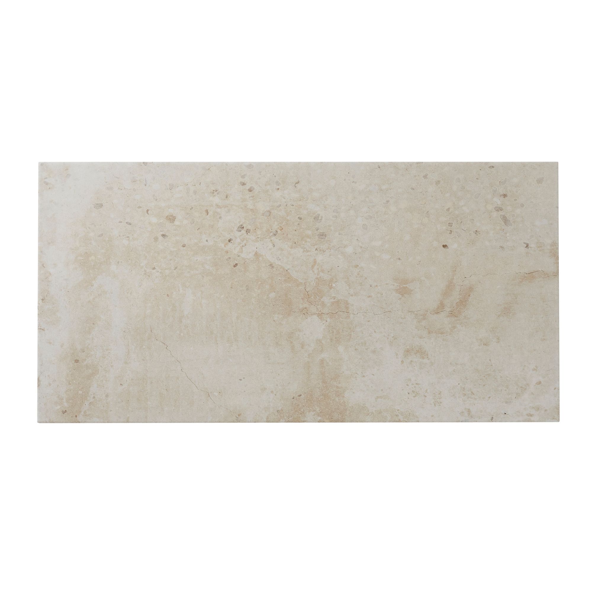 Reclaimed Off white Matt 3D decor Concrete effect Ceramic Wall & floor ...