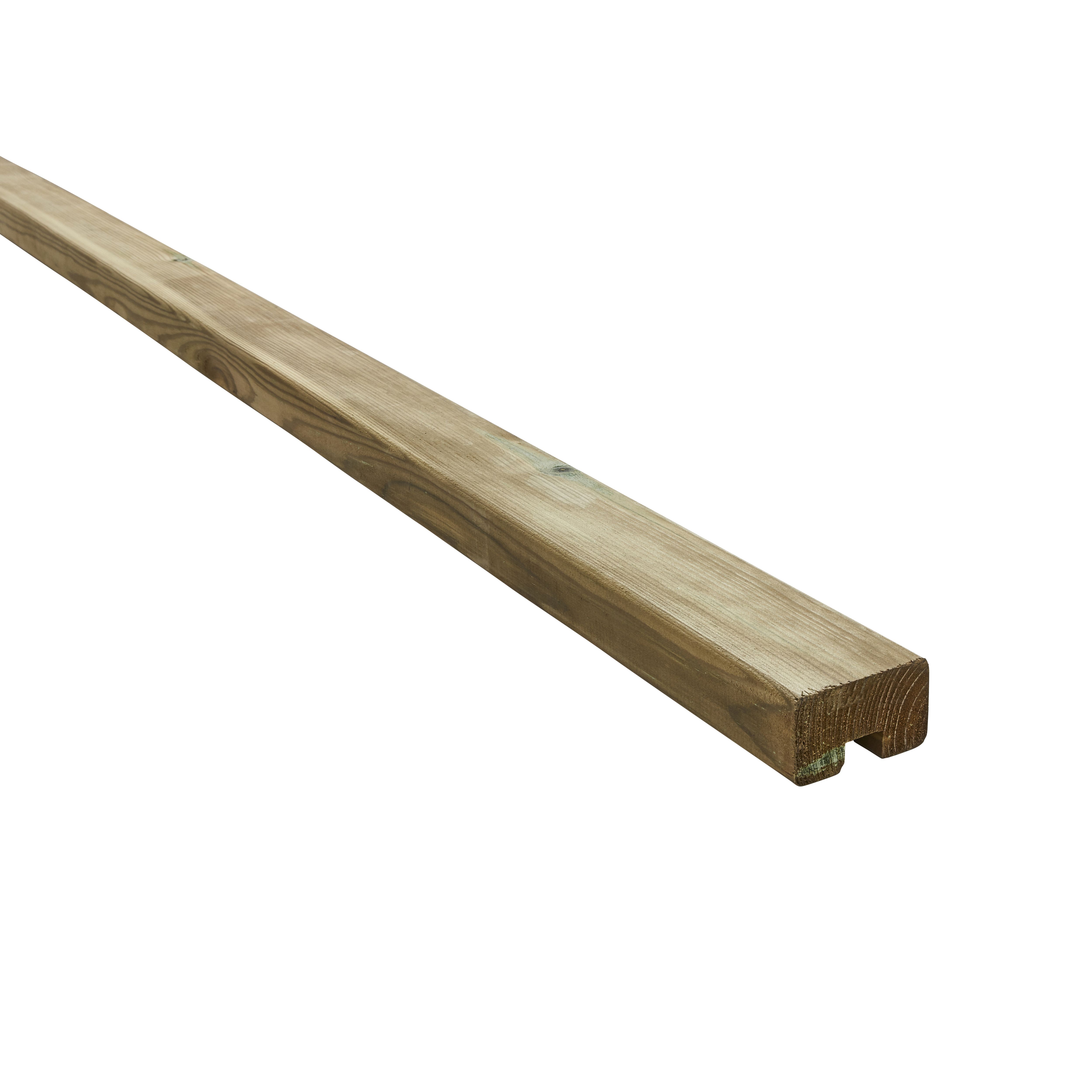 Richard Burbidge Redwood Colonial Capping Post cap, Green (H)35mm (W ...