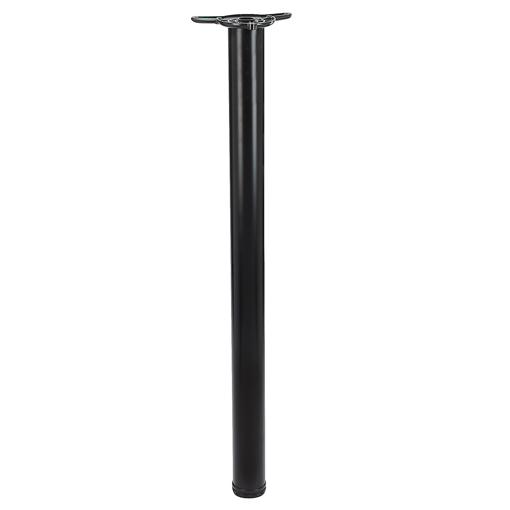Rothley 870mm Black Contemporary Worktop support leg | Tradepoint