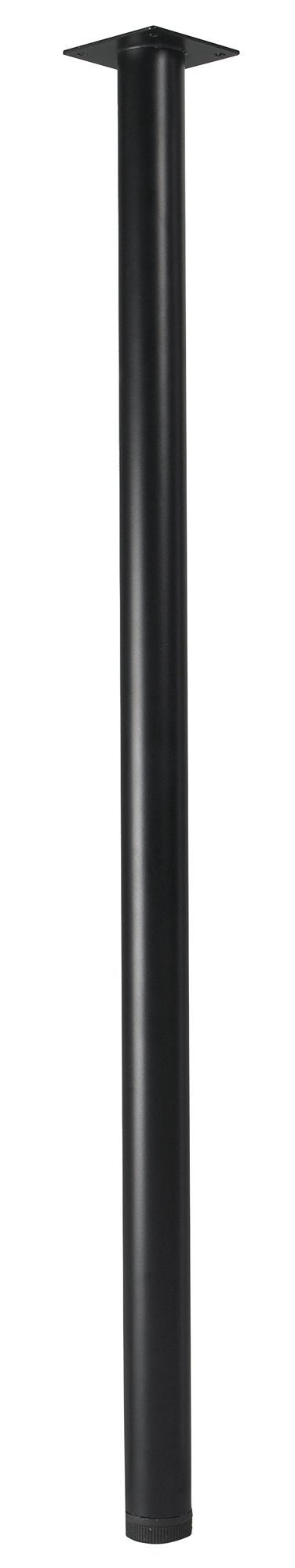 Rothley Painted Black Furniture leg H 700mm Dia 32mm Tradepoint