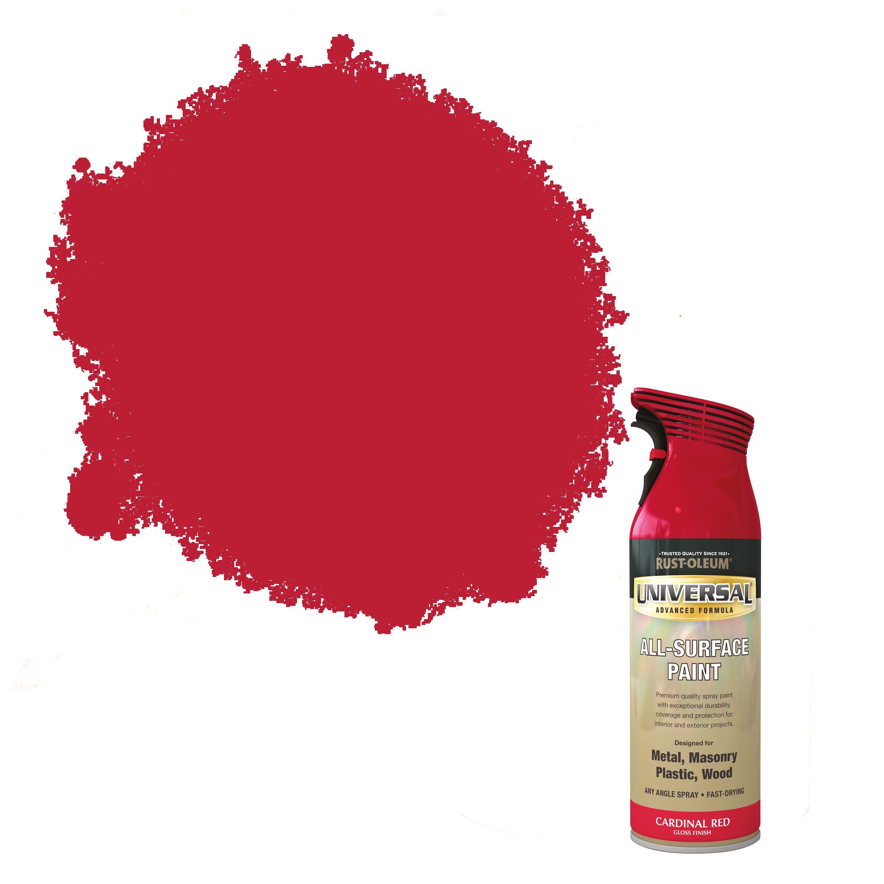 Rust-Oleum Universal Cardinal red Gloss Multi-surface Protector Spray ...