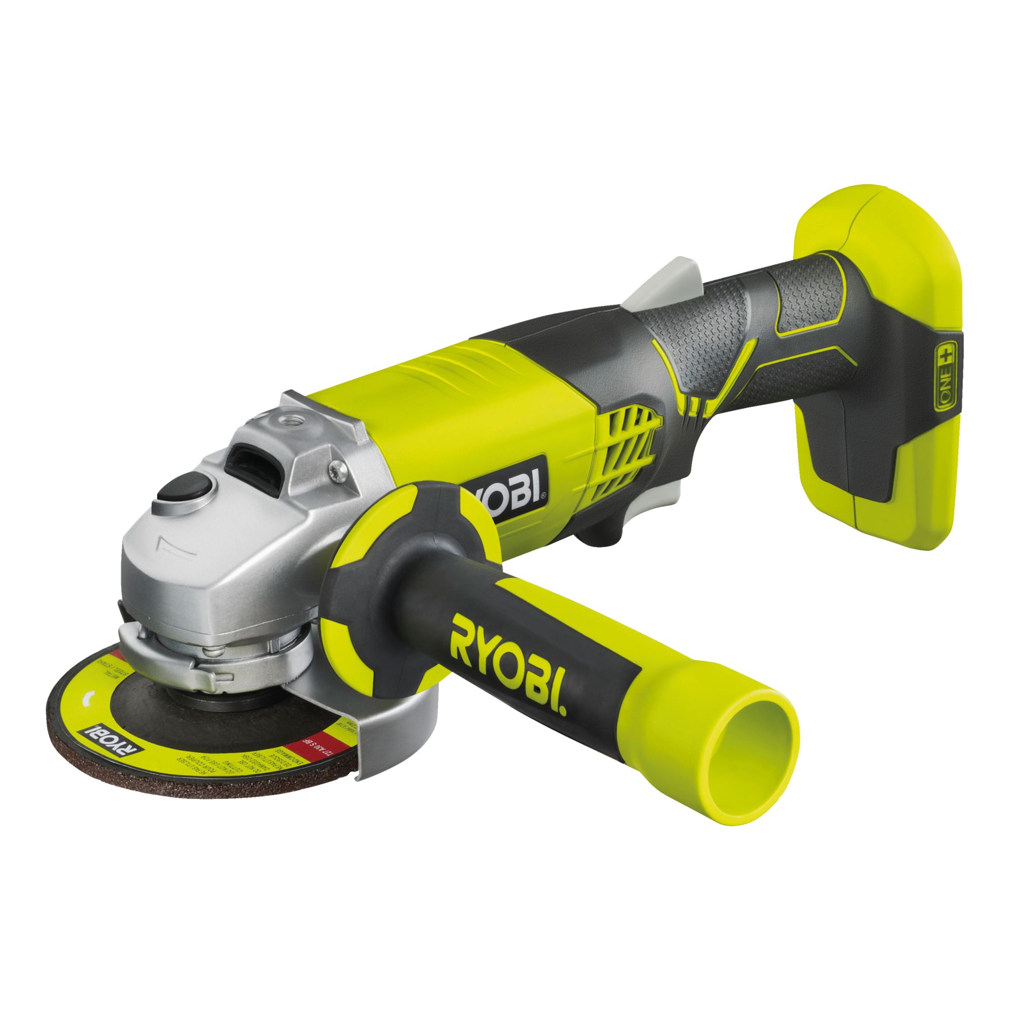 Ryobi ONE+ 18V One+ 115mm Brushed Cordless Angle grinder (Bare Tool ...