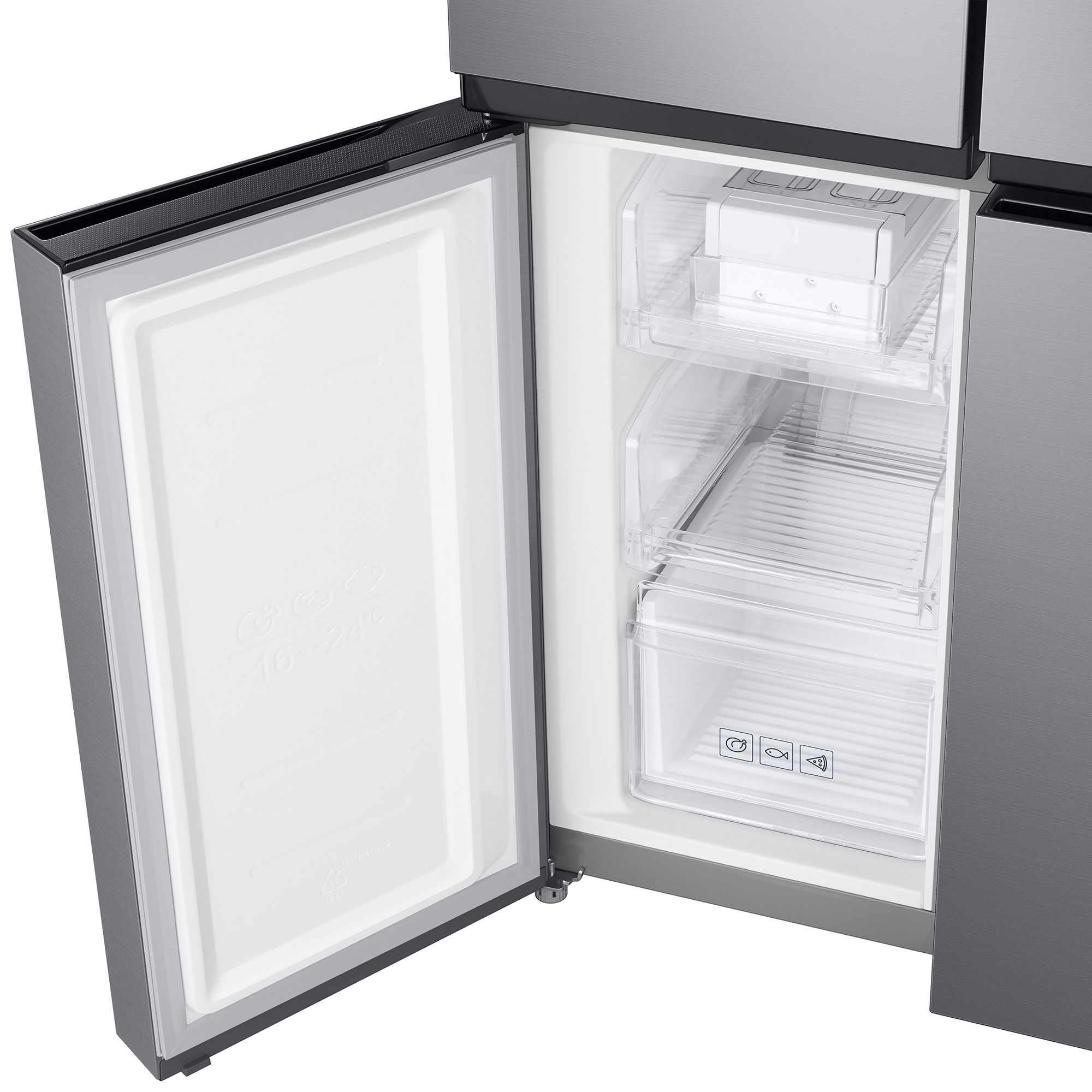 Samsung RF48A401EM9 70:30 American style Freestanding Automatic defrost ...