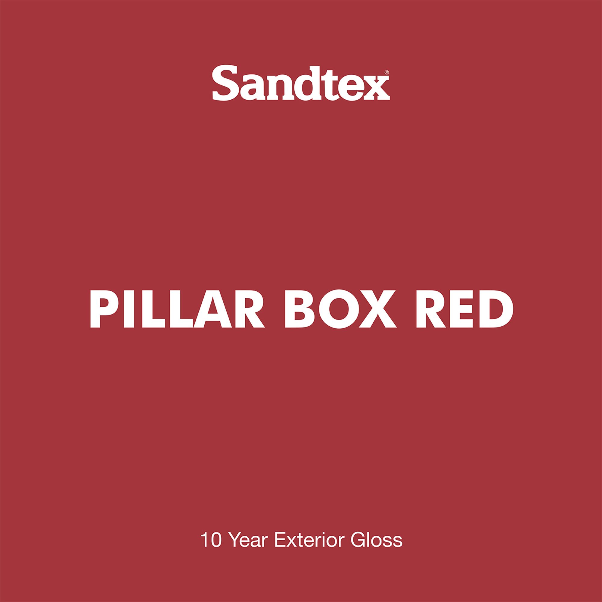 Sandtex 10 Year Pillar Box Red Gloss Multi-surface paint, 750ml