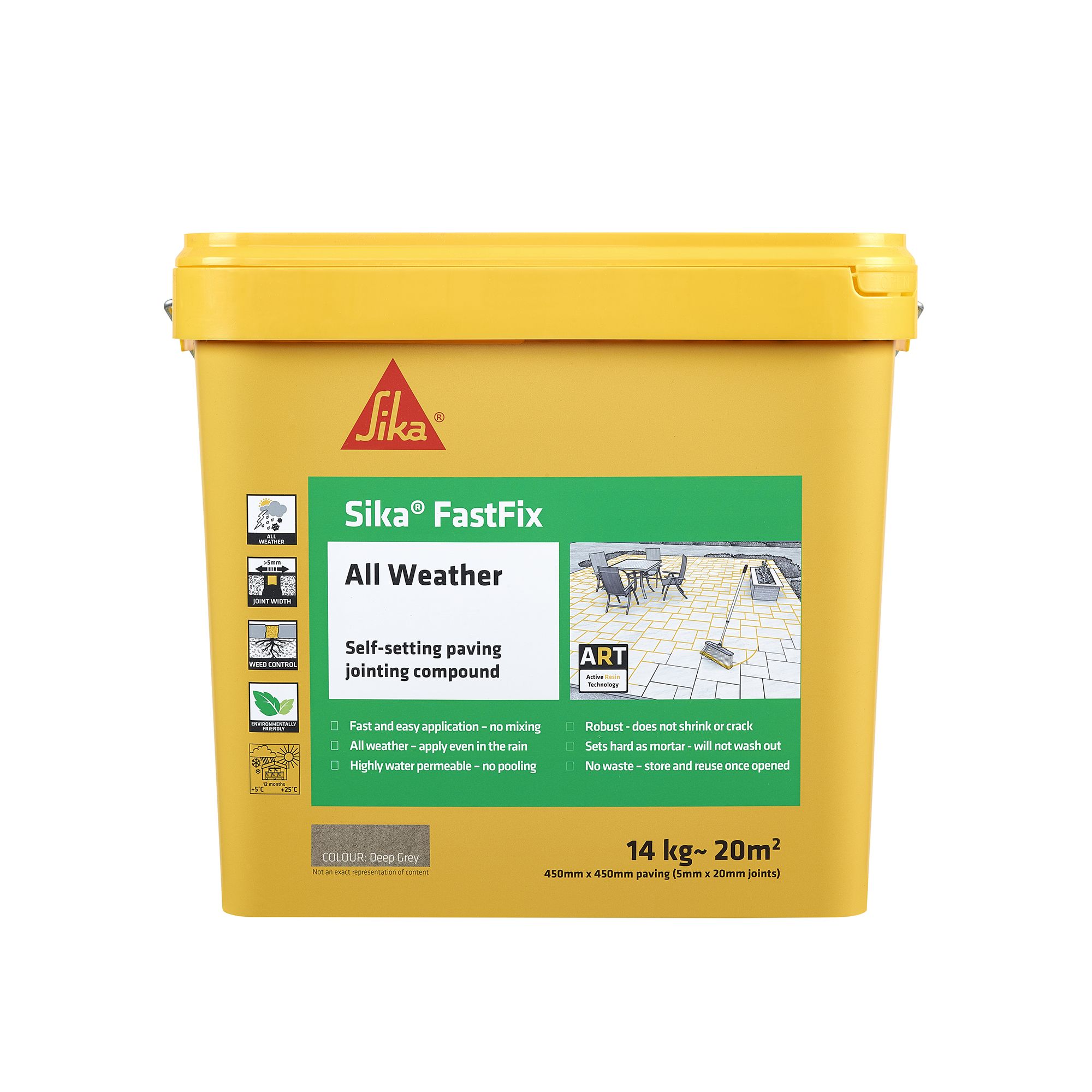 Sika FastFix Ready mixed Quick dry Jointing compound 14kg Tub | Tradepoint