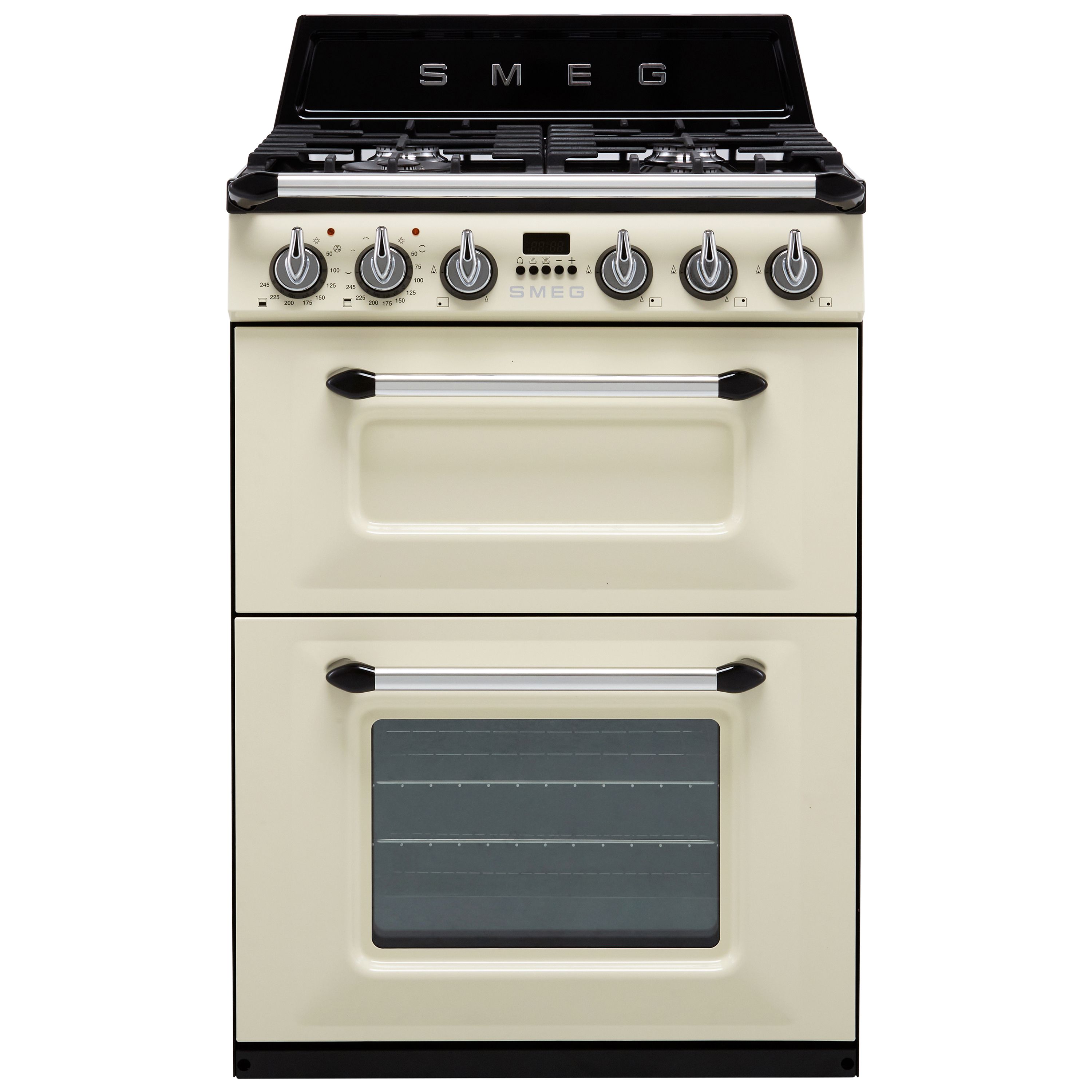 Smeg victoria-TR62P 60cm Double Electric & gas Cooker with Gas Hob - Cream | Tradepoint