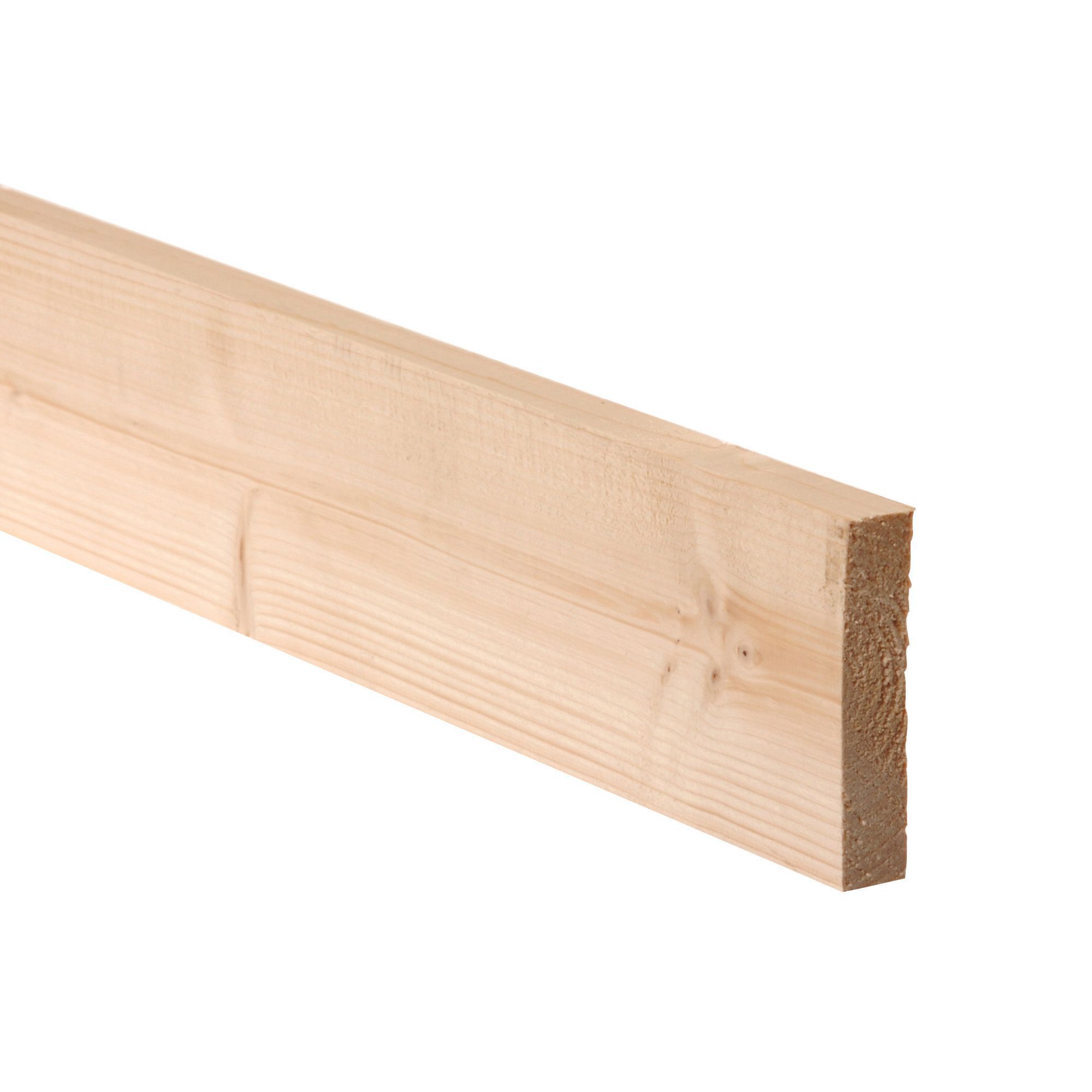 Smooth Planed Square edge Spruce Timber (L)1.8m (W)94mm (T)18mm 253271 ...