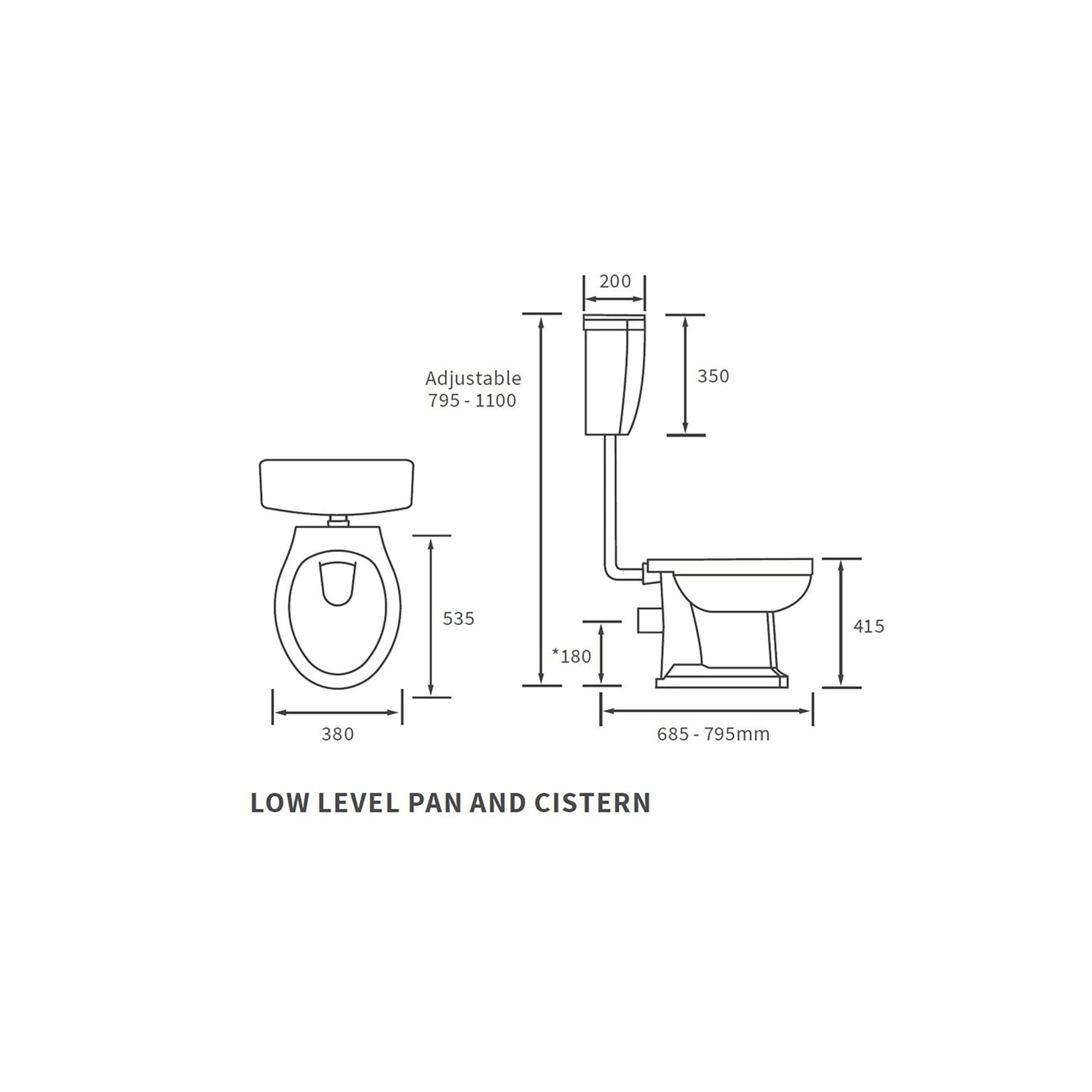 Somerton White Open back Toilet set with Latte beige Soft close seat ...