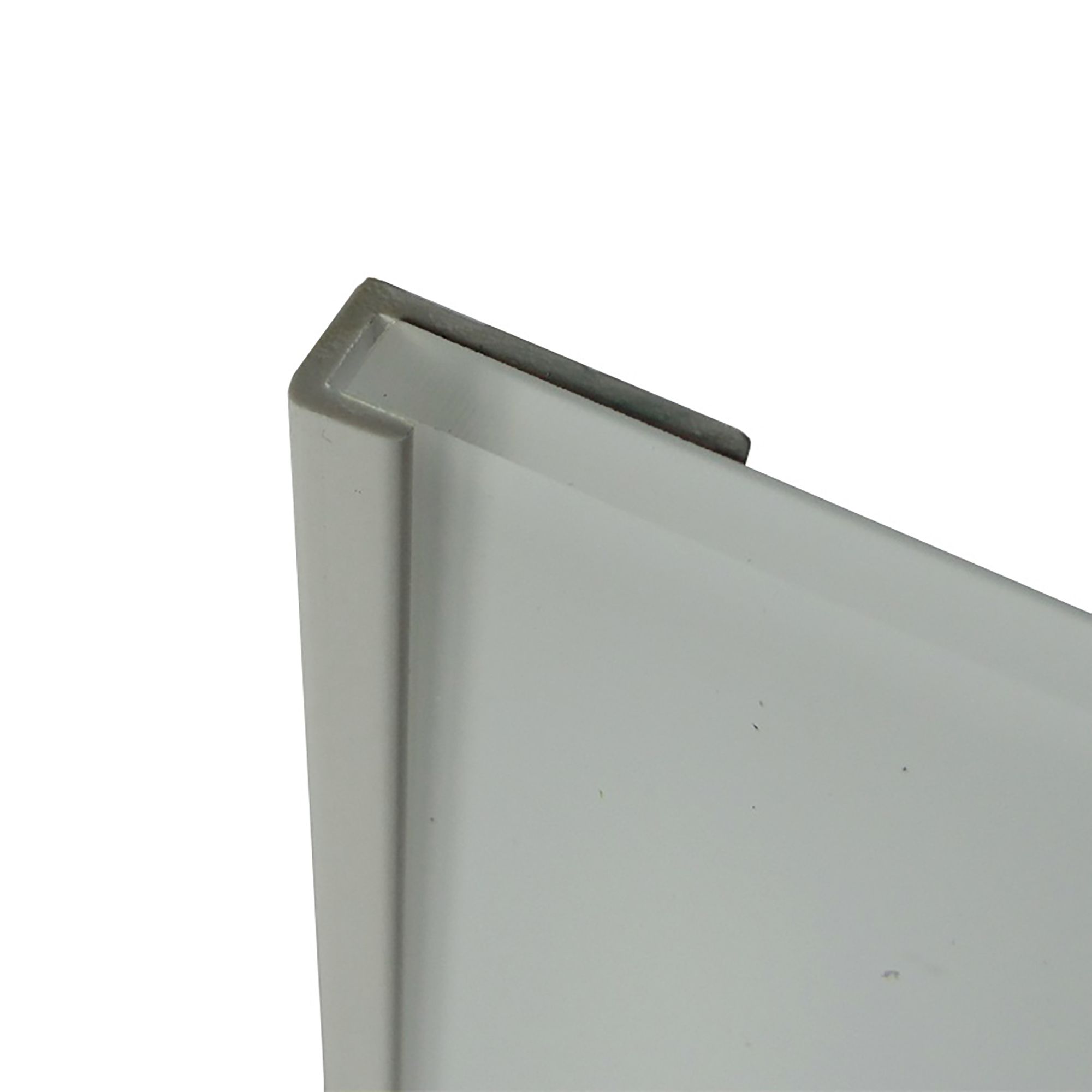 Splashwall Straight Panel end cap (L)2440mm (T)4mm - White